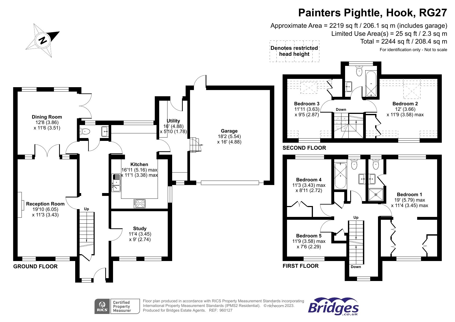5 bed detached house for sale in Painters Pightle, Hook, Hampshire RG27 ...