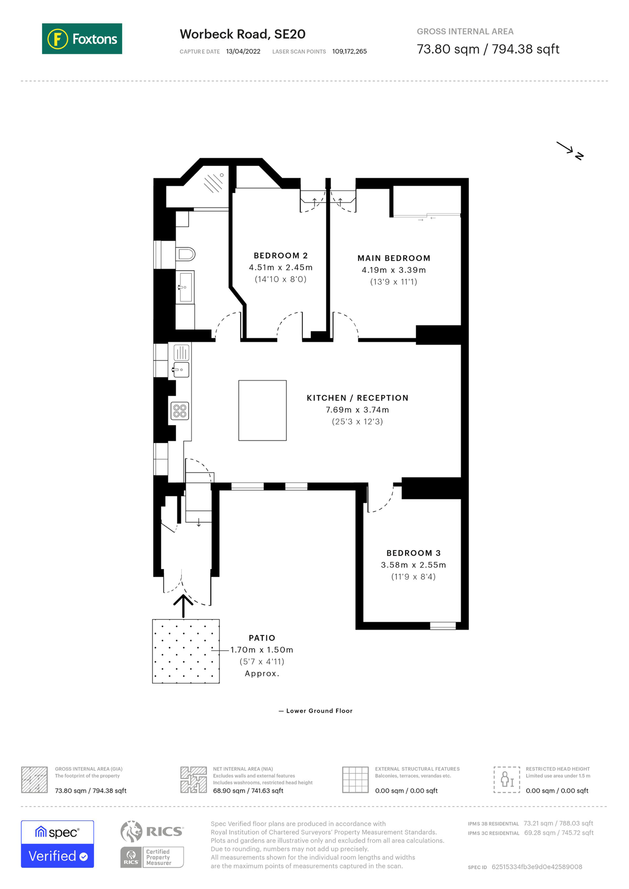 3 bed flat for sale in Worbeck Road, Penge, London SE20 - Zoopla