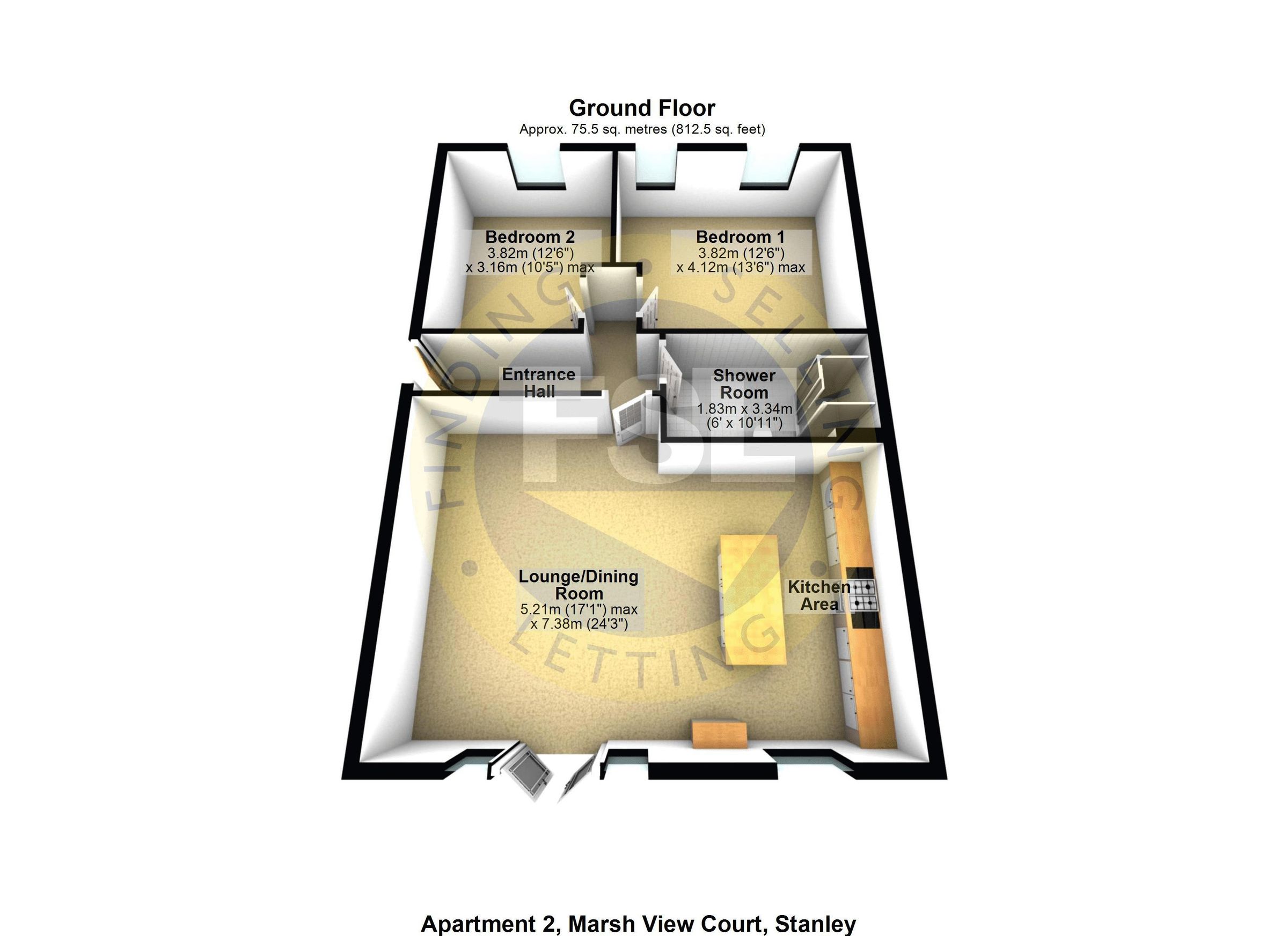2 bed flat to rent in Lime Pit Lane, Stanley, Wakefield WF3 - Zoopla