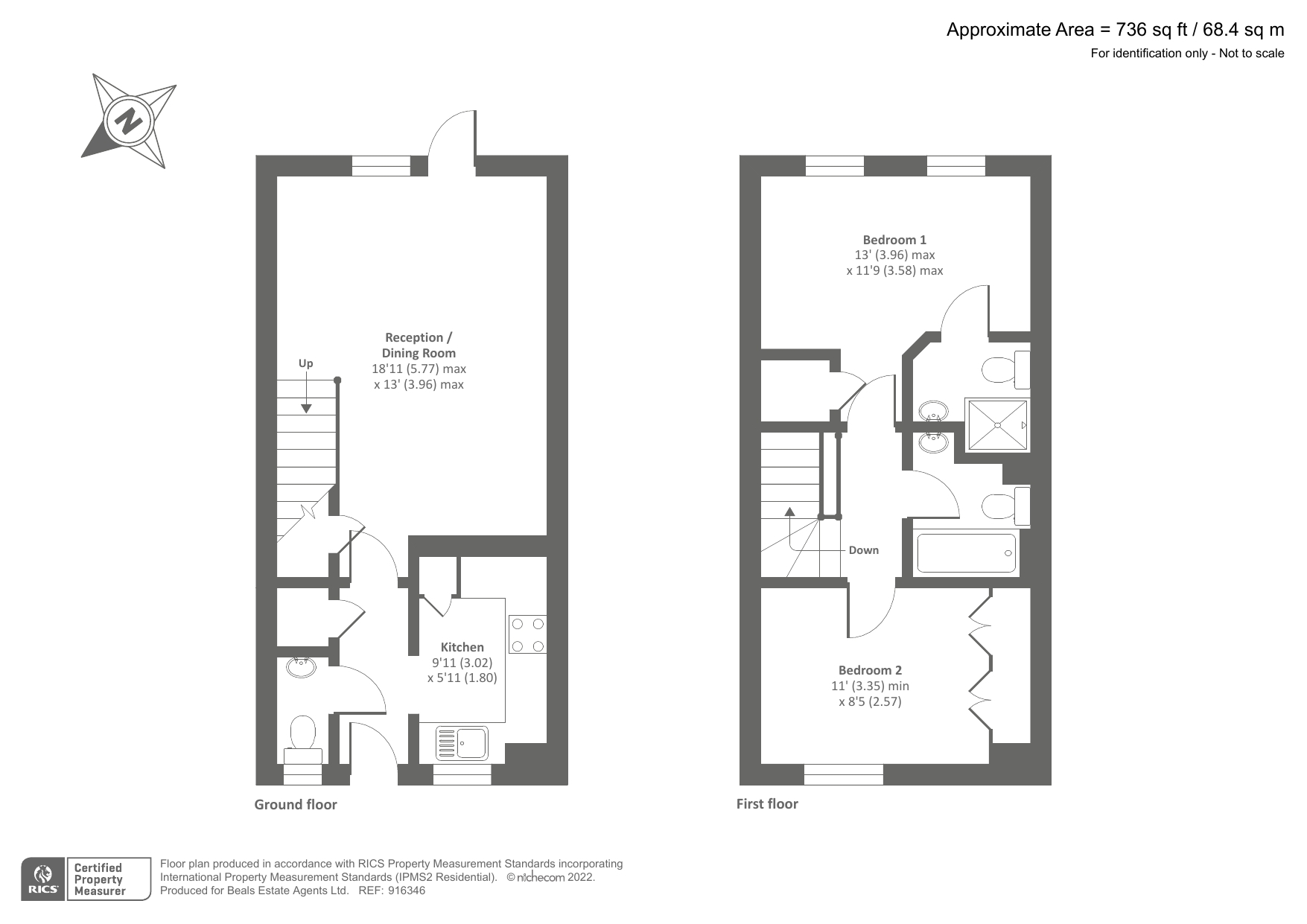 2 bed terraced house for sale in Ovington Gardens, Eastleigh SO50 - Zoopla