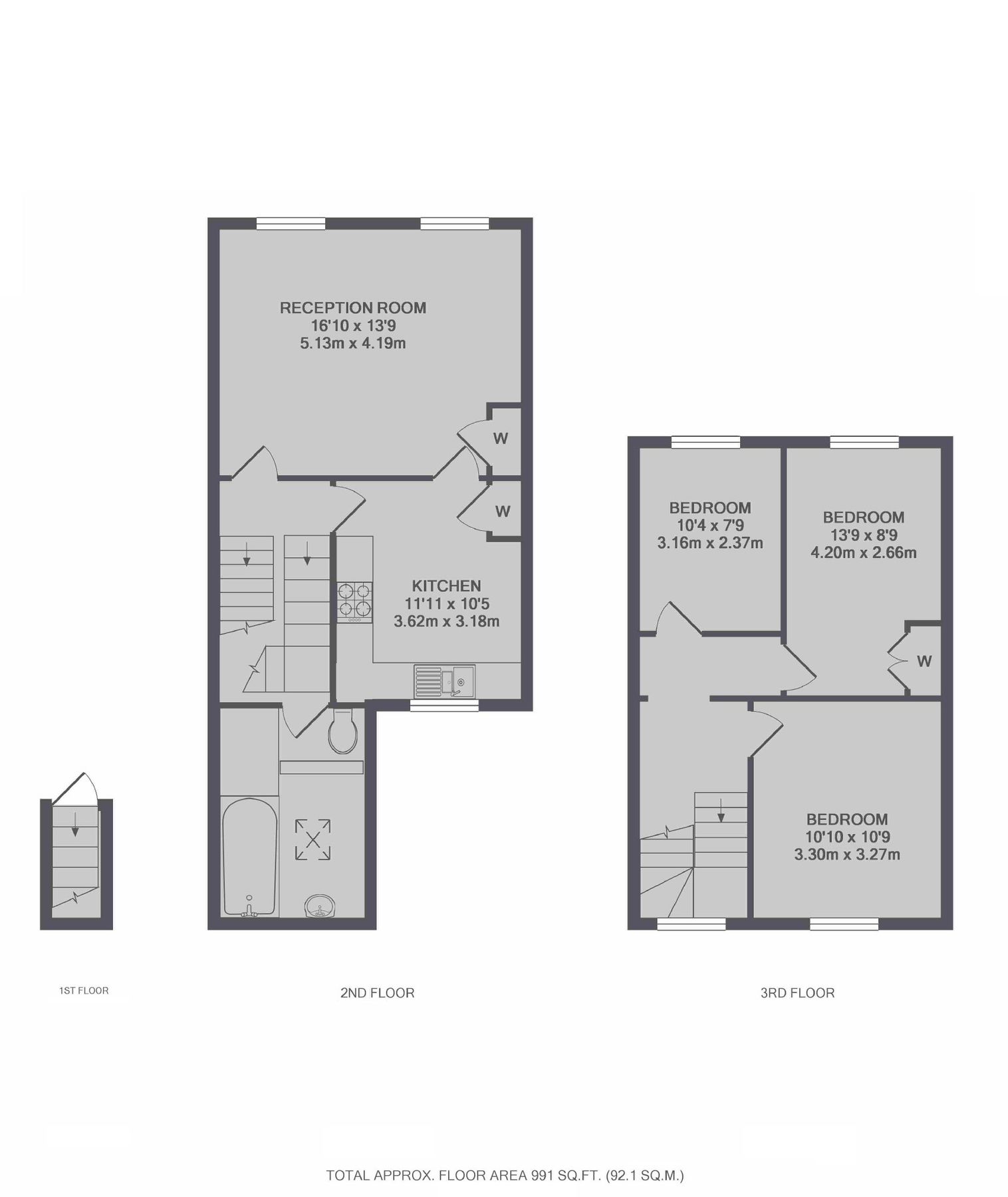 3 bed flat to rent in Belgrave Road, London SW1V - Zoopla