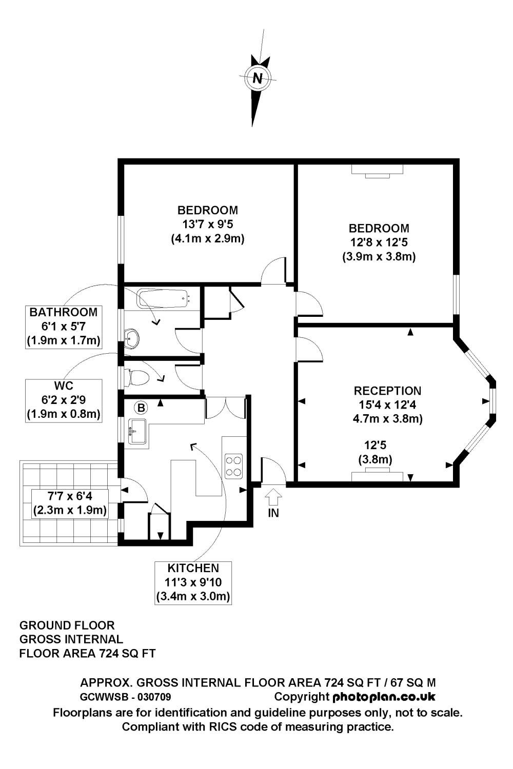 2 bed flat to rent in Perryn House, Bromyard Avenue, Acton, London W3 ...