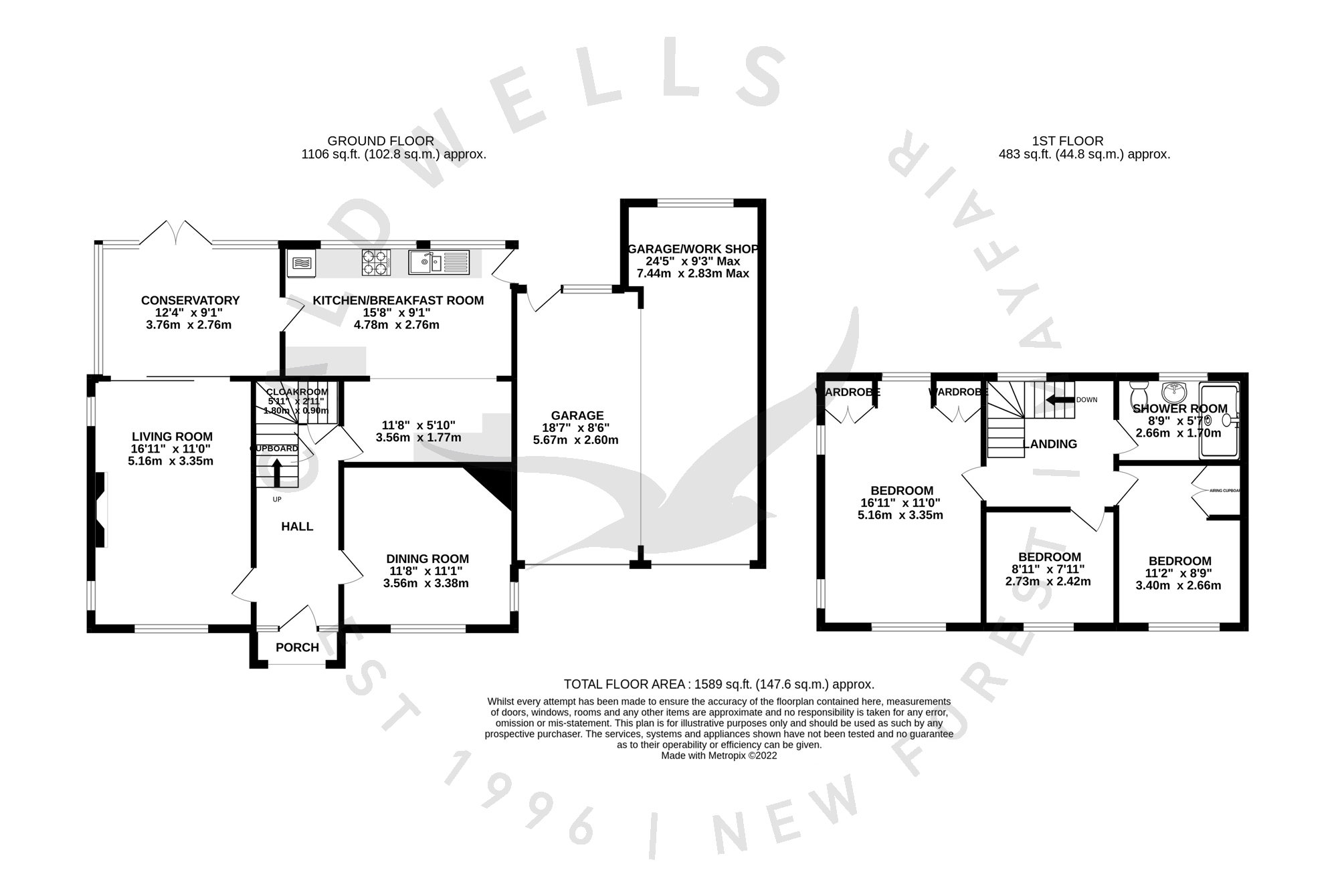 3 bed detached house for sale in School Lane, Pilley, Lymington ...