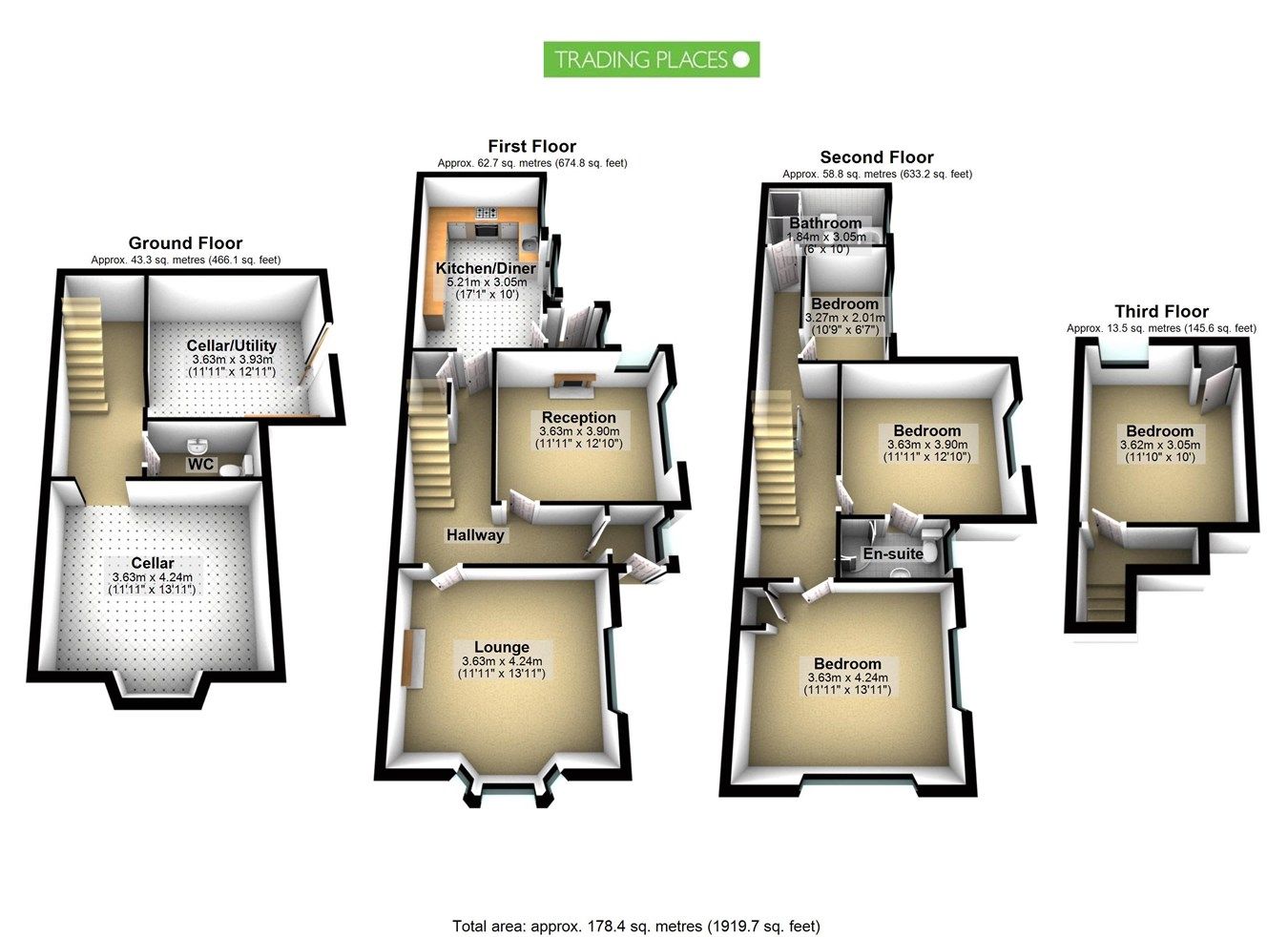 4 bed terraced house for sale in Marsland Road, Sale M33 - Zoopla