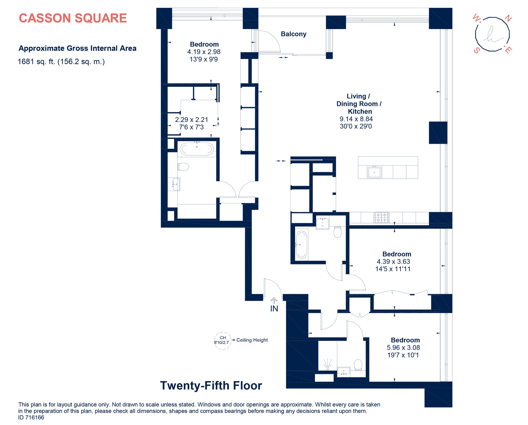 3 bed flat to rent in Casson Square, London SE1 - Zoopla
