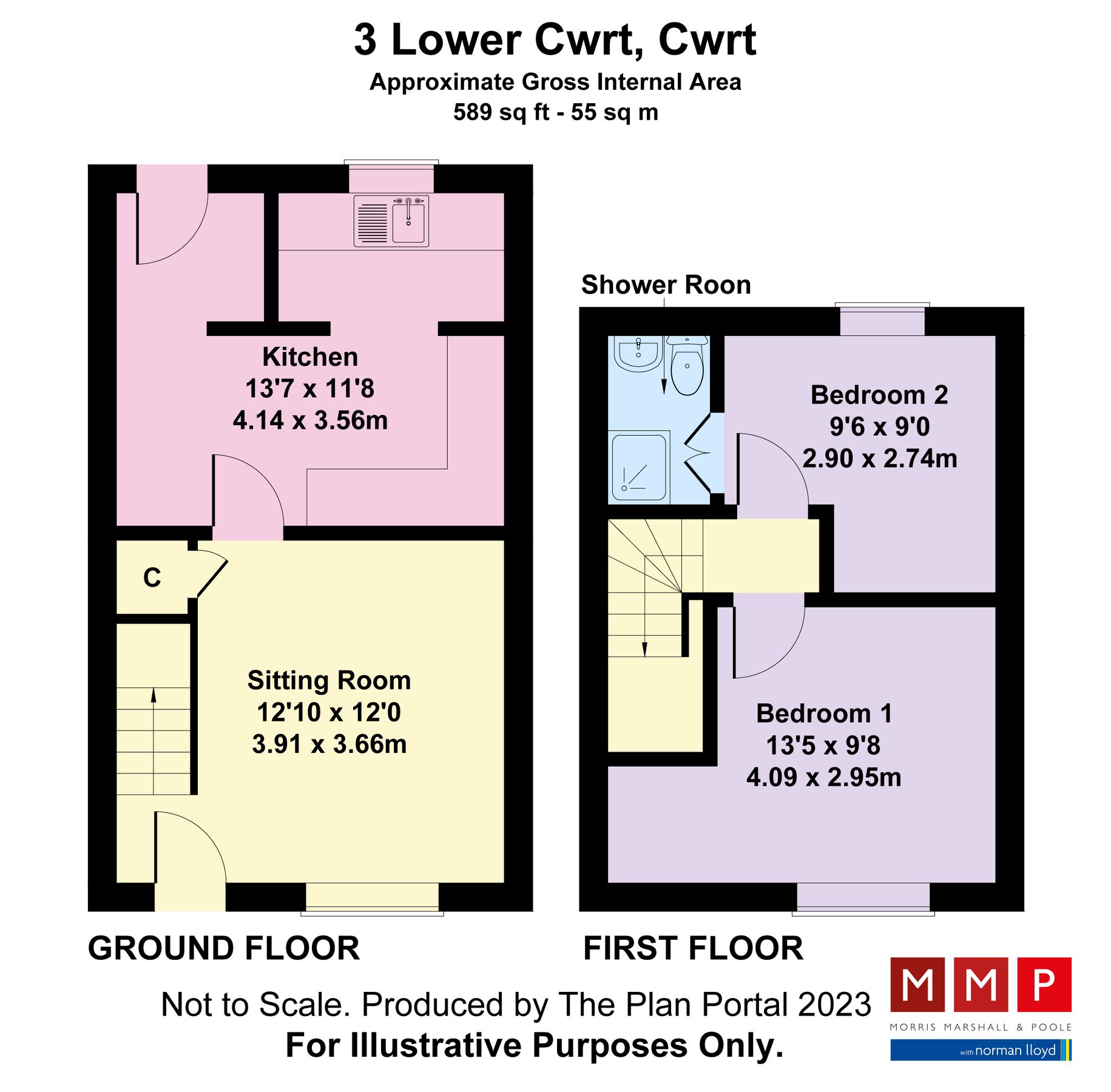 2 bed terraced house for sale in Cwrt, Pennal, Machynlleth, Gwynedd ...