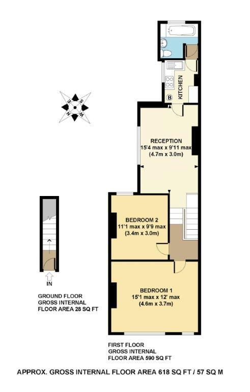 2 bed flat to rent in Antill Road, London E3 - Zoopla