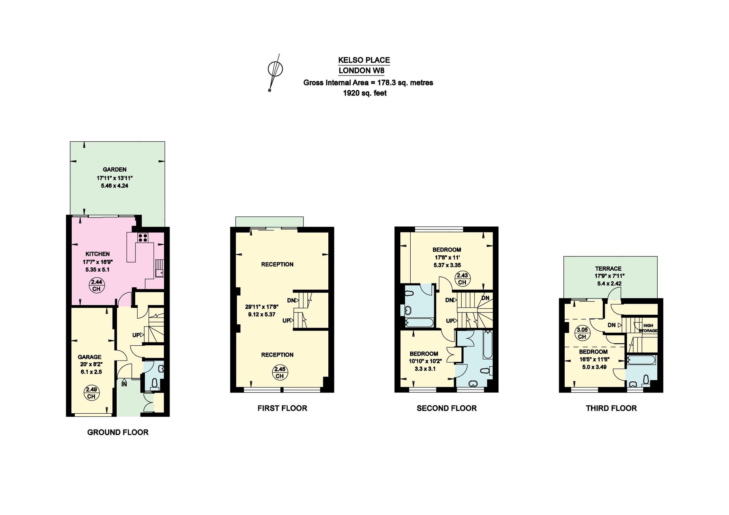 3 bed terraced house for sale in Kelso Place, London W8 - Zoopla