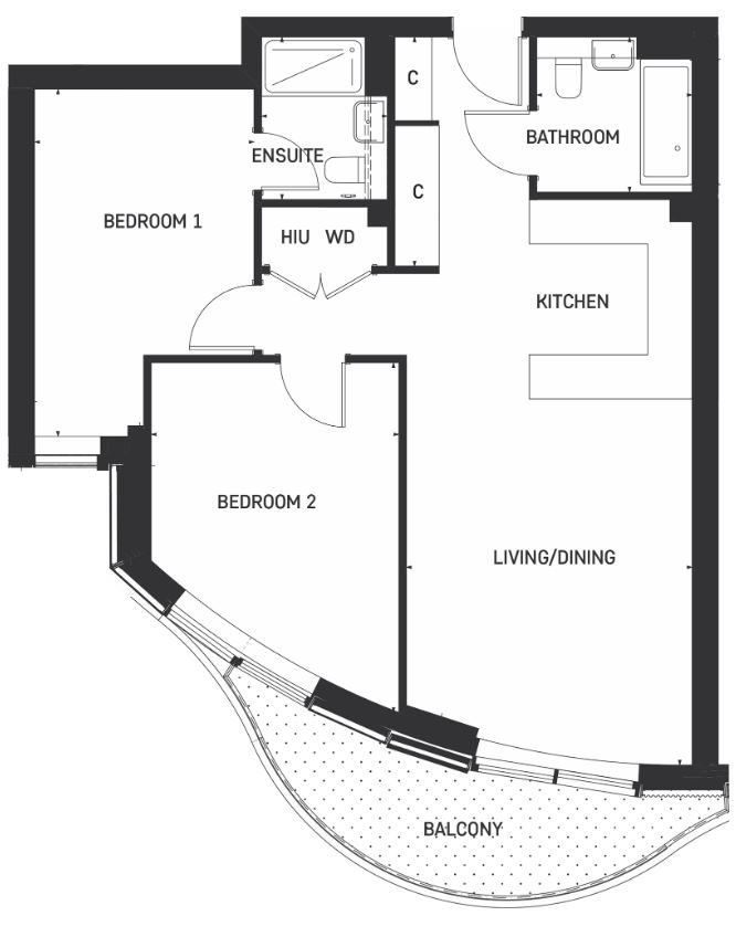 2 bed flat to rent in Oculus House, 16-48 Cambridge Road, Barking IG11 ...