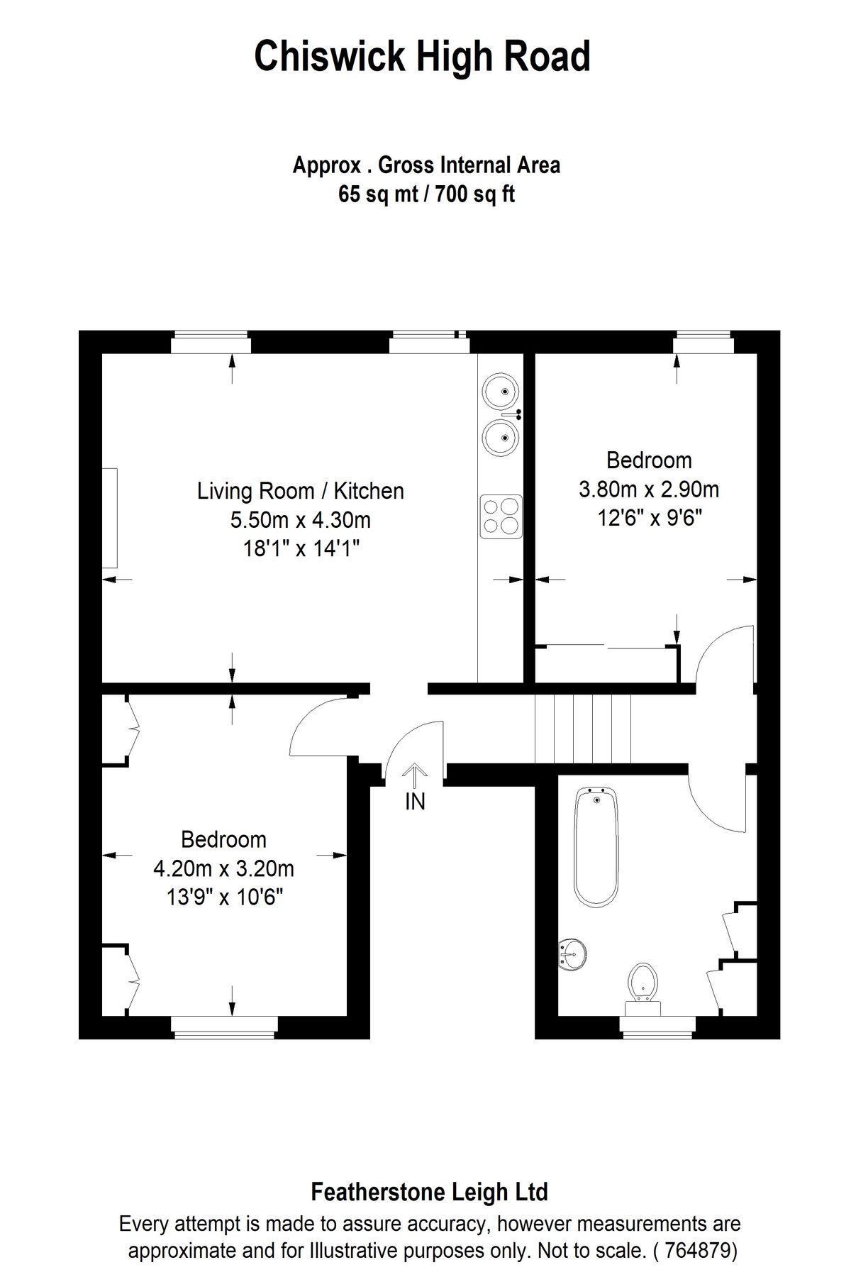 2 bed flat for sale in Chiswick High Road, Chiswick, London, UK W4 - Zoopla