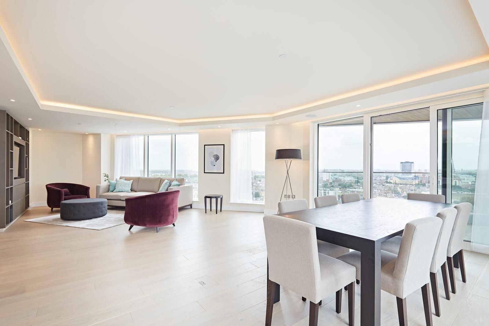 3 bed flat to rent in Chelsea Creek Tower, 12 Park Street, London SW6 ...