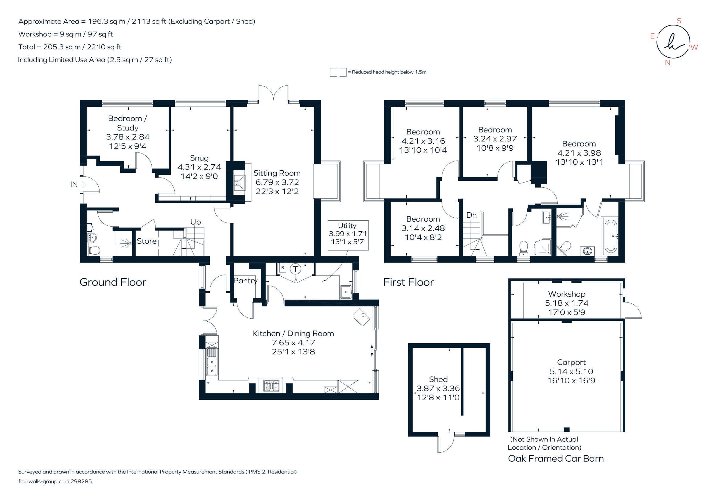 4 bed detached house for sale in Mill Lane, Abbots Worthy, Winchester ...