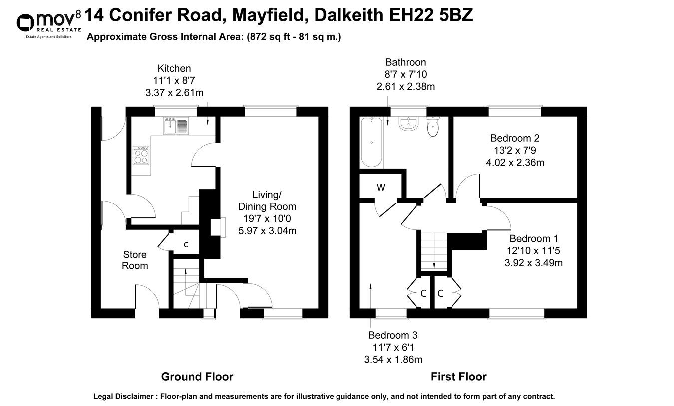 3 bed property for sale in Conifer Road, Mayfield, Dalkeith EH22 - Zoopla