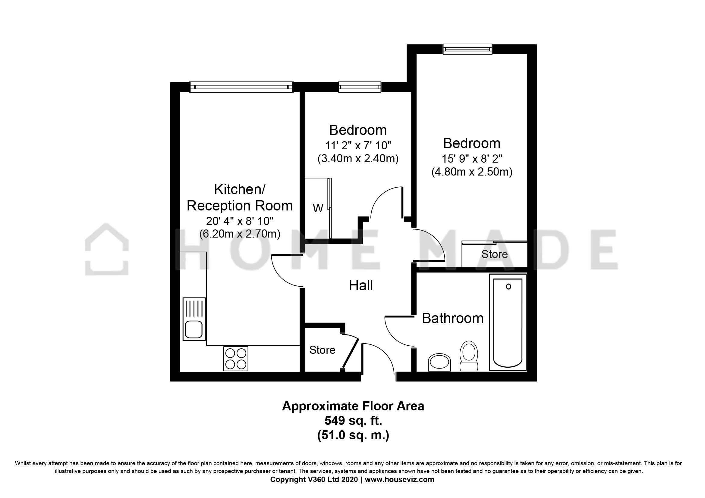2 bed flat to rent in Broad House, Harrow HA2 - Zoopla