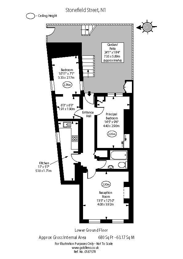 2 bed flat for sale in Stonefield Street, Barnsbury, Islington, London ...