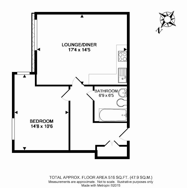 1 bed flat to rent in Decima Street, London SE1 - Zoopla
