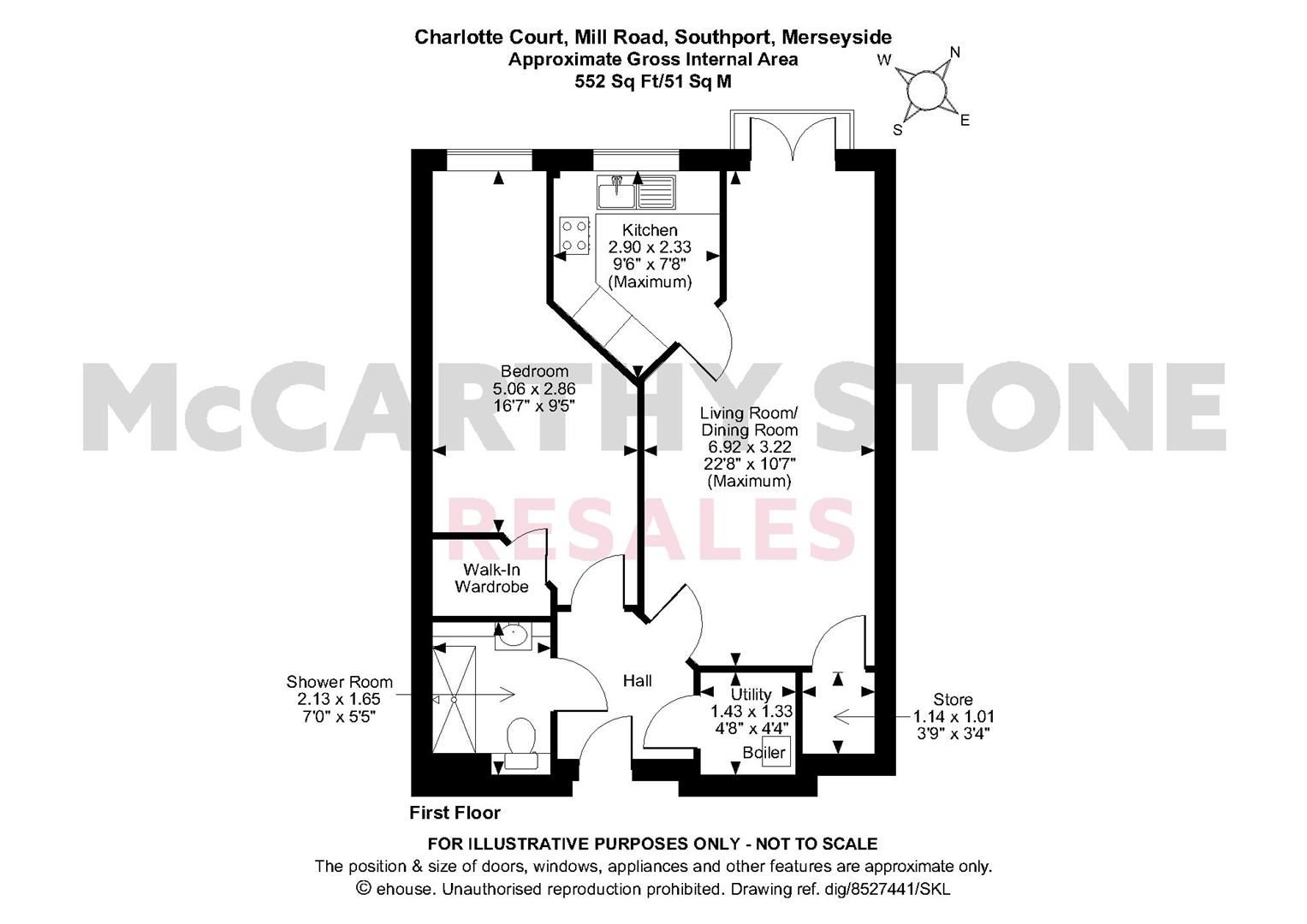1 Bed Flat For Sale In Charlotte Court 2A Mill Road Southport PR8 1-bed-flat-for-sale-in-charlotte-court-2a-mill-road-southport-pr8