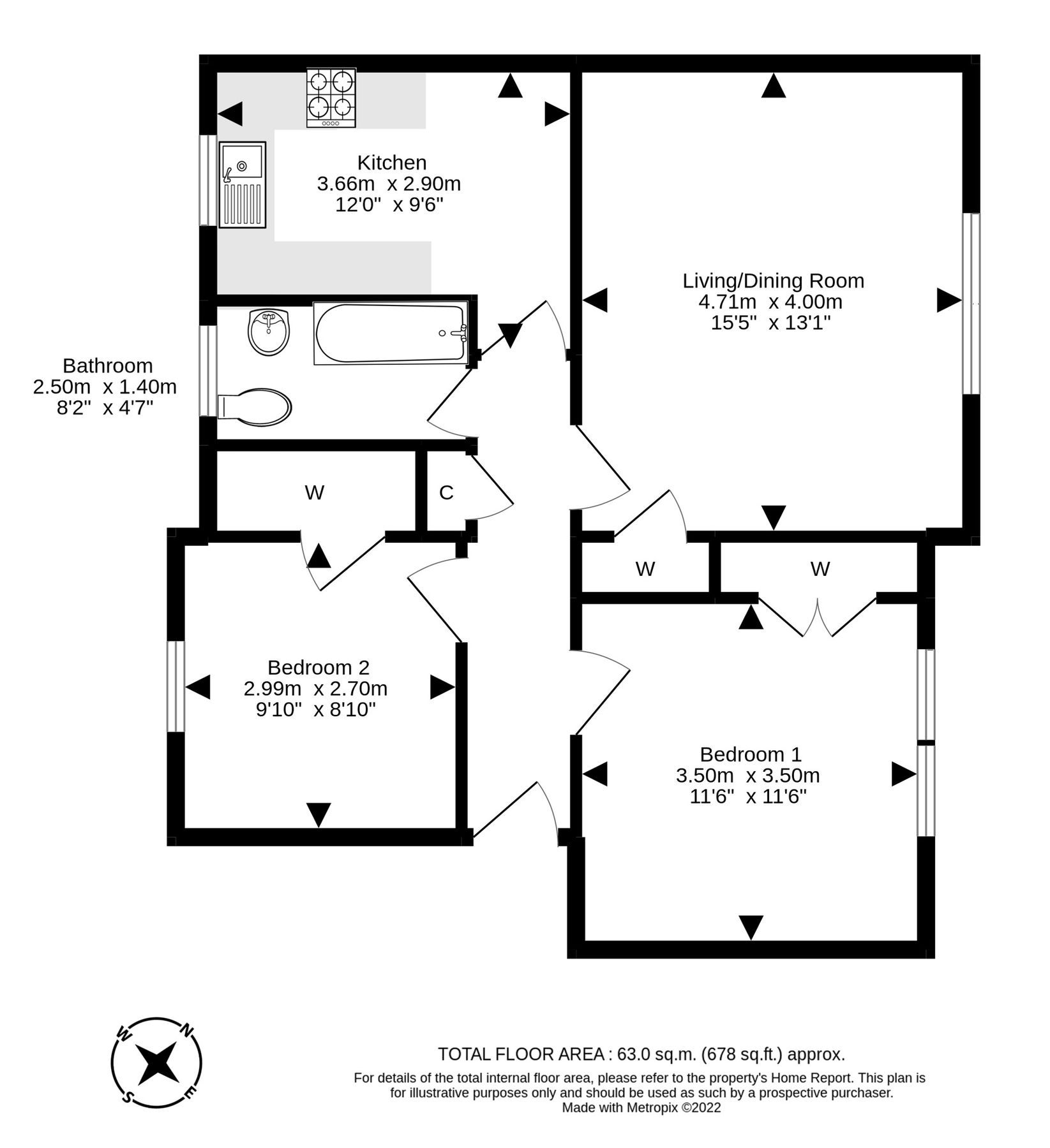 2 bed flat for sale in 6D, Silverknowes Neuk, Edinburgh EH4 - Zoopla