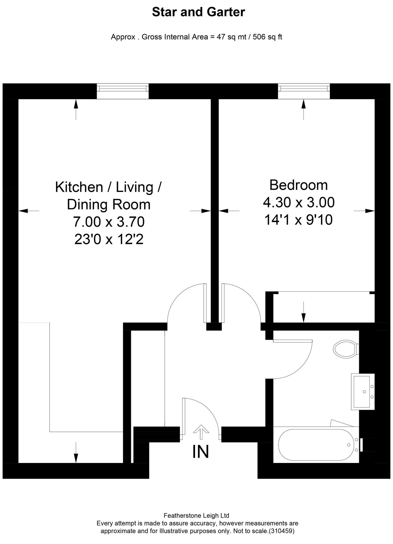 1 bed flat for sale in Star & Garter House, Richmond Hill, Richmond ...