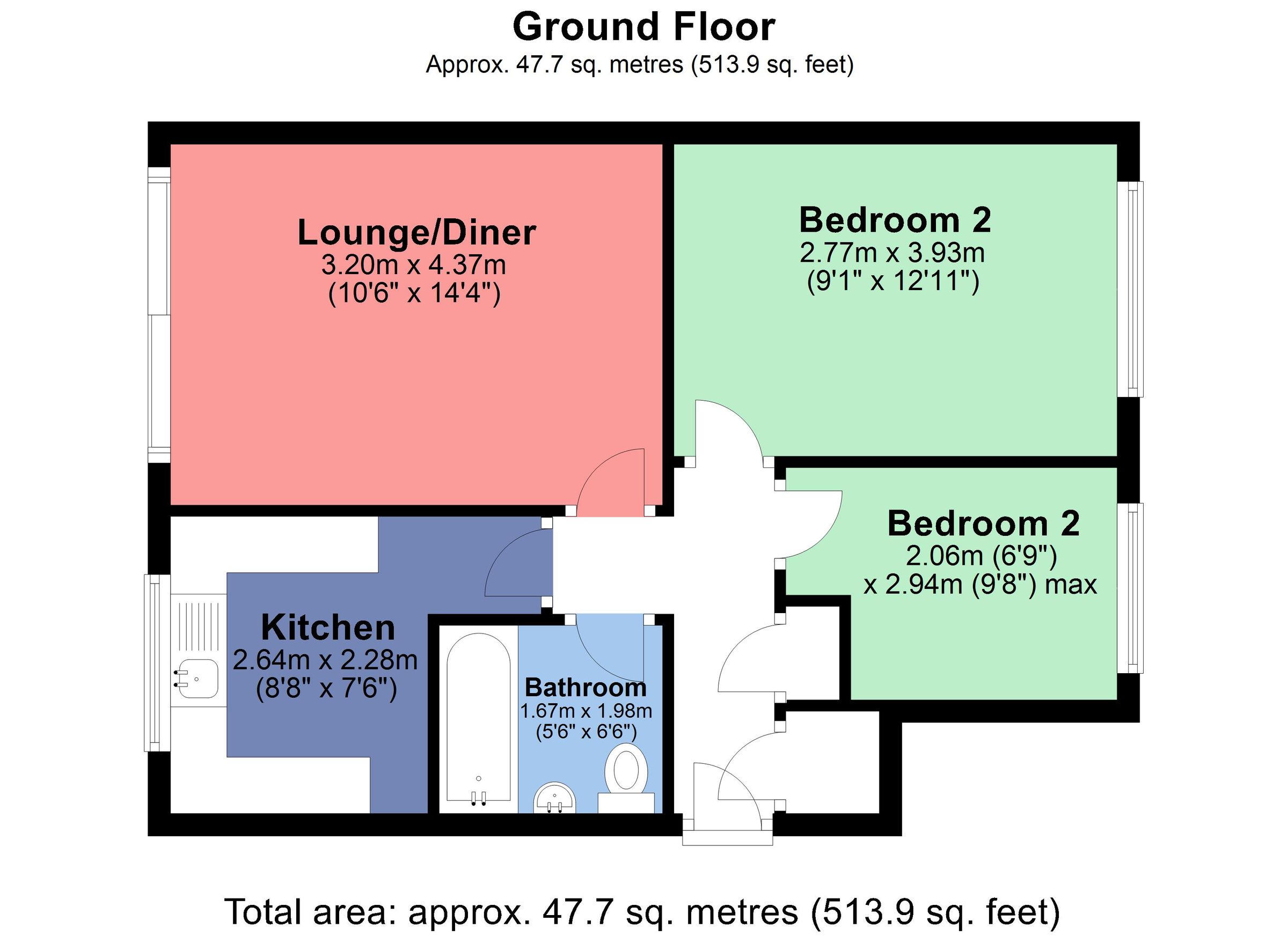 2 bed maisonette for sale in Leaford Crescent, Watford, Hertfordshire ...