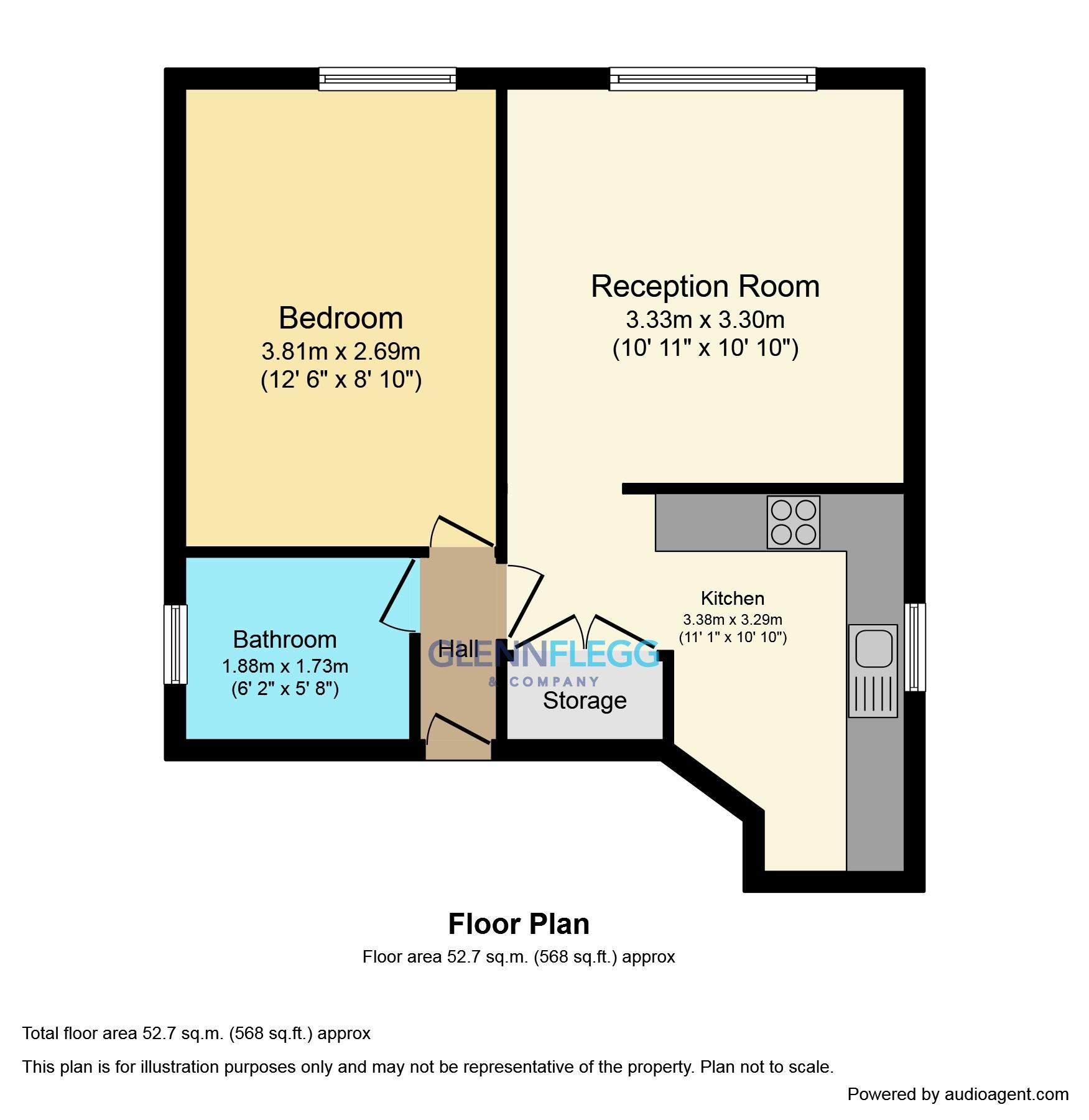 1 bed flat for sale in Hillside, Slough SL1 - Zoopla