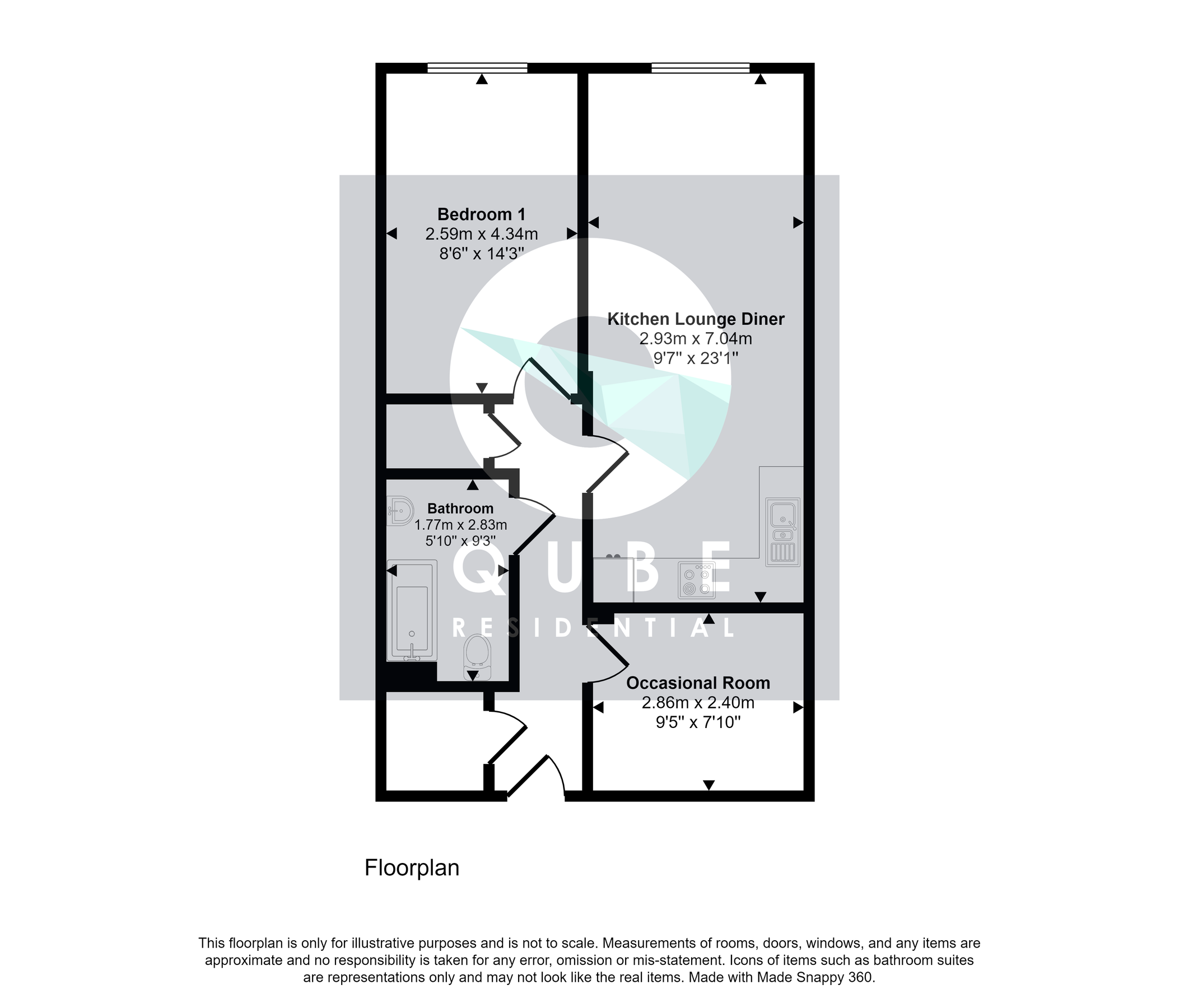 1 bed flat for sale in Wallgate Apartments, Victoria Mill, Miry Lane ...