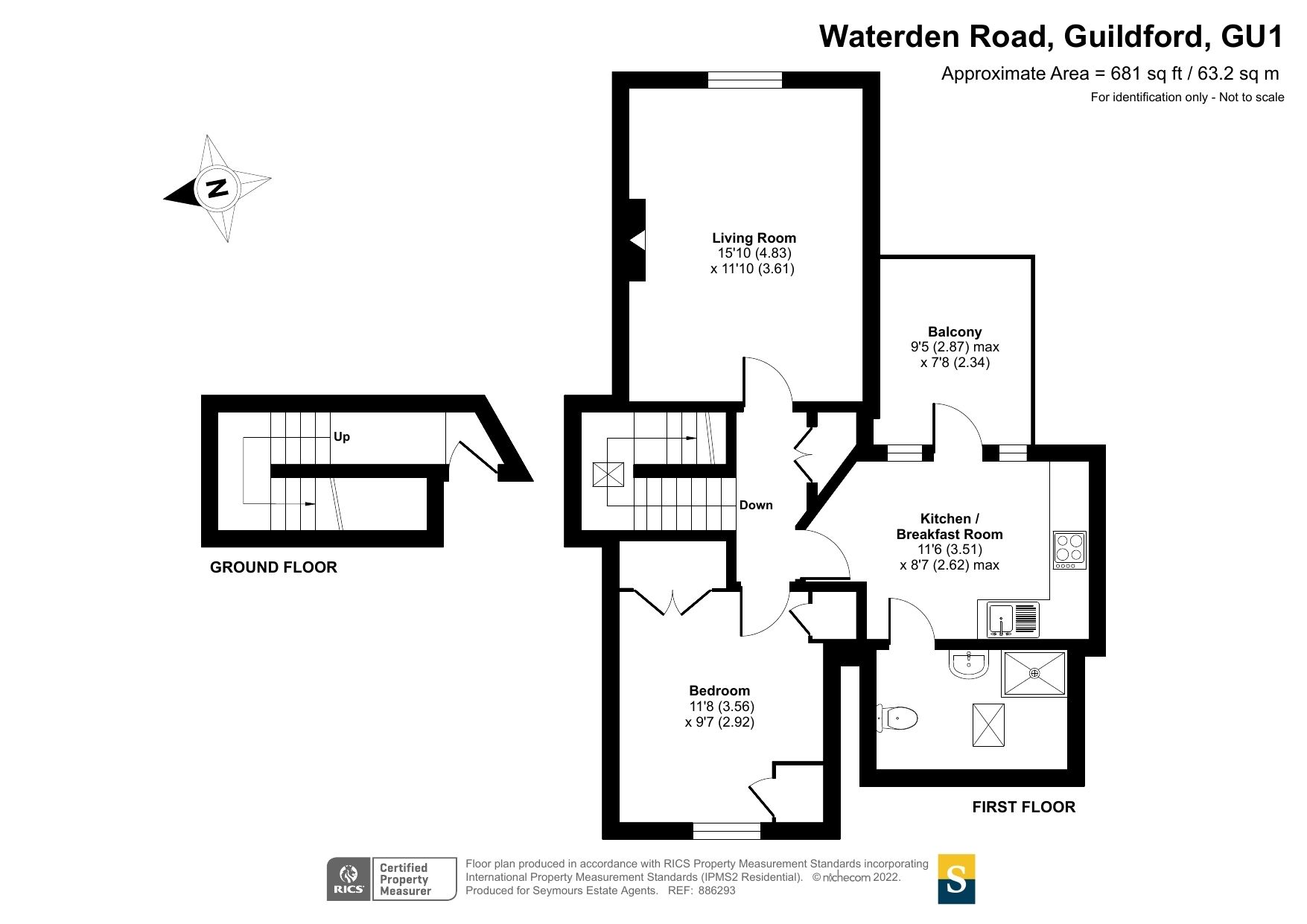 1 bed flat for sale in Guildford, Surrey GU1 - Zoopla