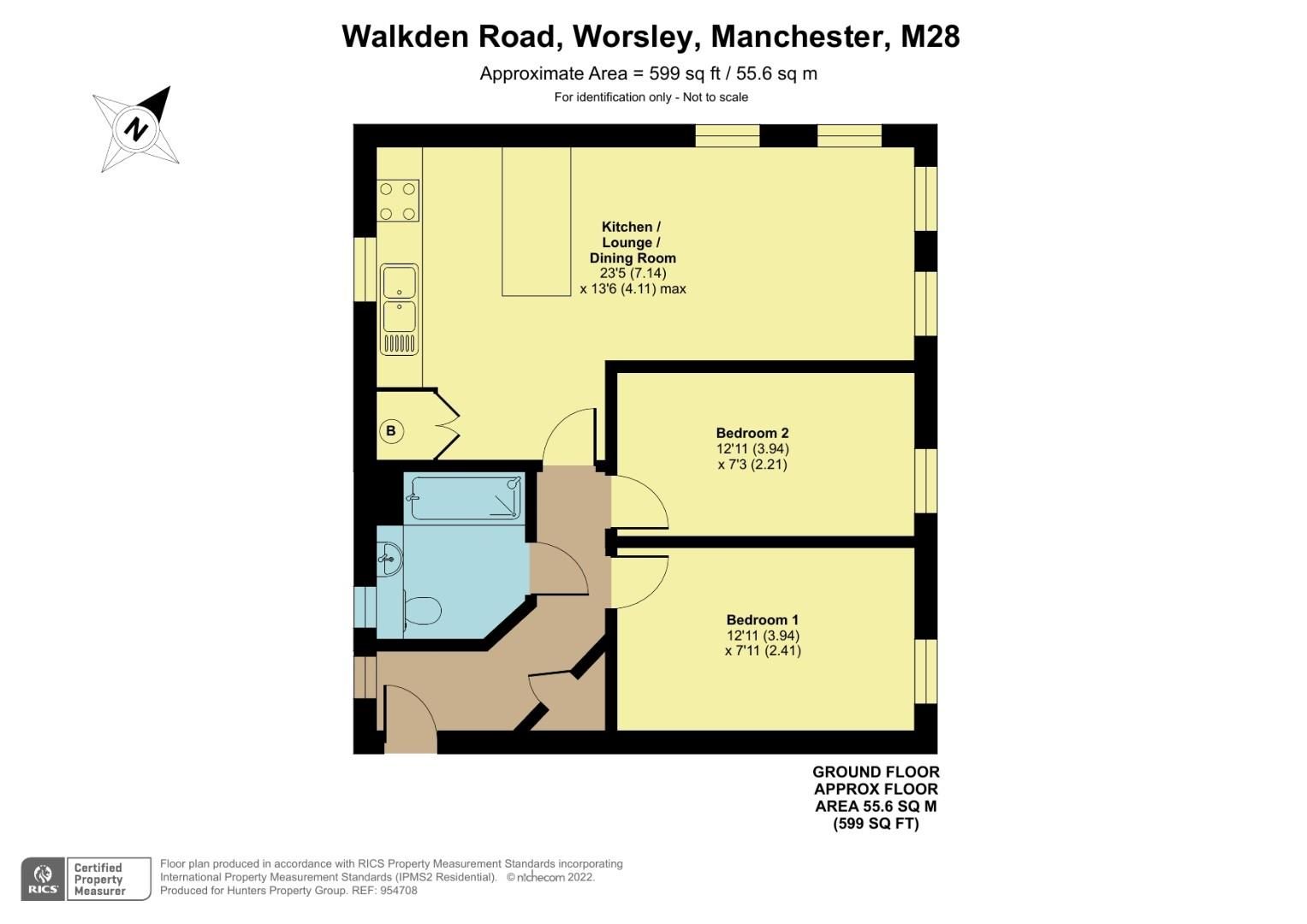 2 bed flat to rent in The Ellesmere, Walkden Road, Worsley, Manchester ...