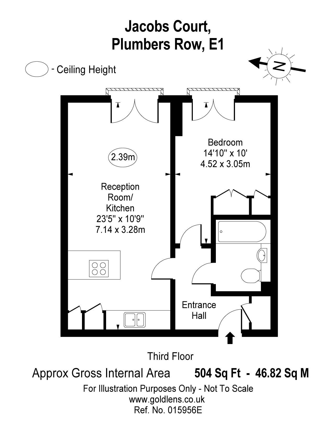 1 bed flat to rent in Plumbers Row, London E1 - Zoopla