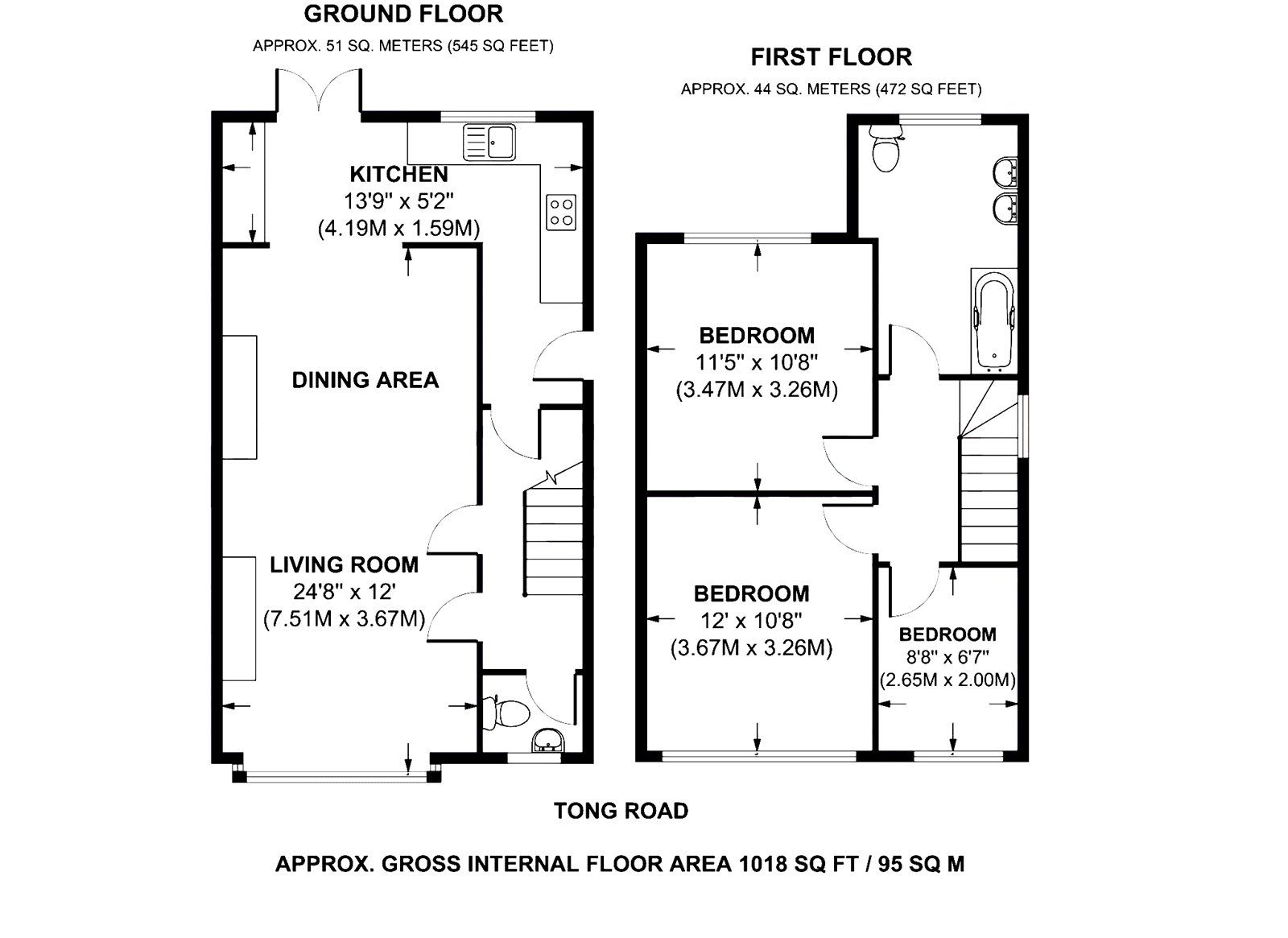 3 bed semi-detached house for sale in Tong Road, Leeds, West Yorkshire ...