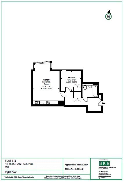 1 bed flat to rent in Merchant Square East, London W2 - Zoopla