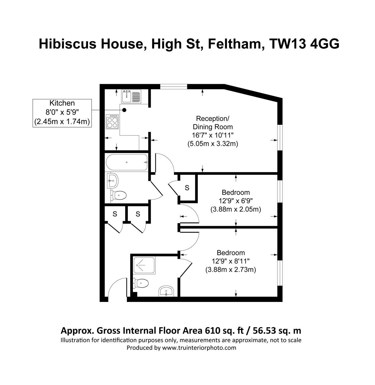2 bed flat for sale in High Street, Feltham TW13 - Zoopla