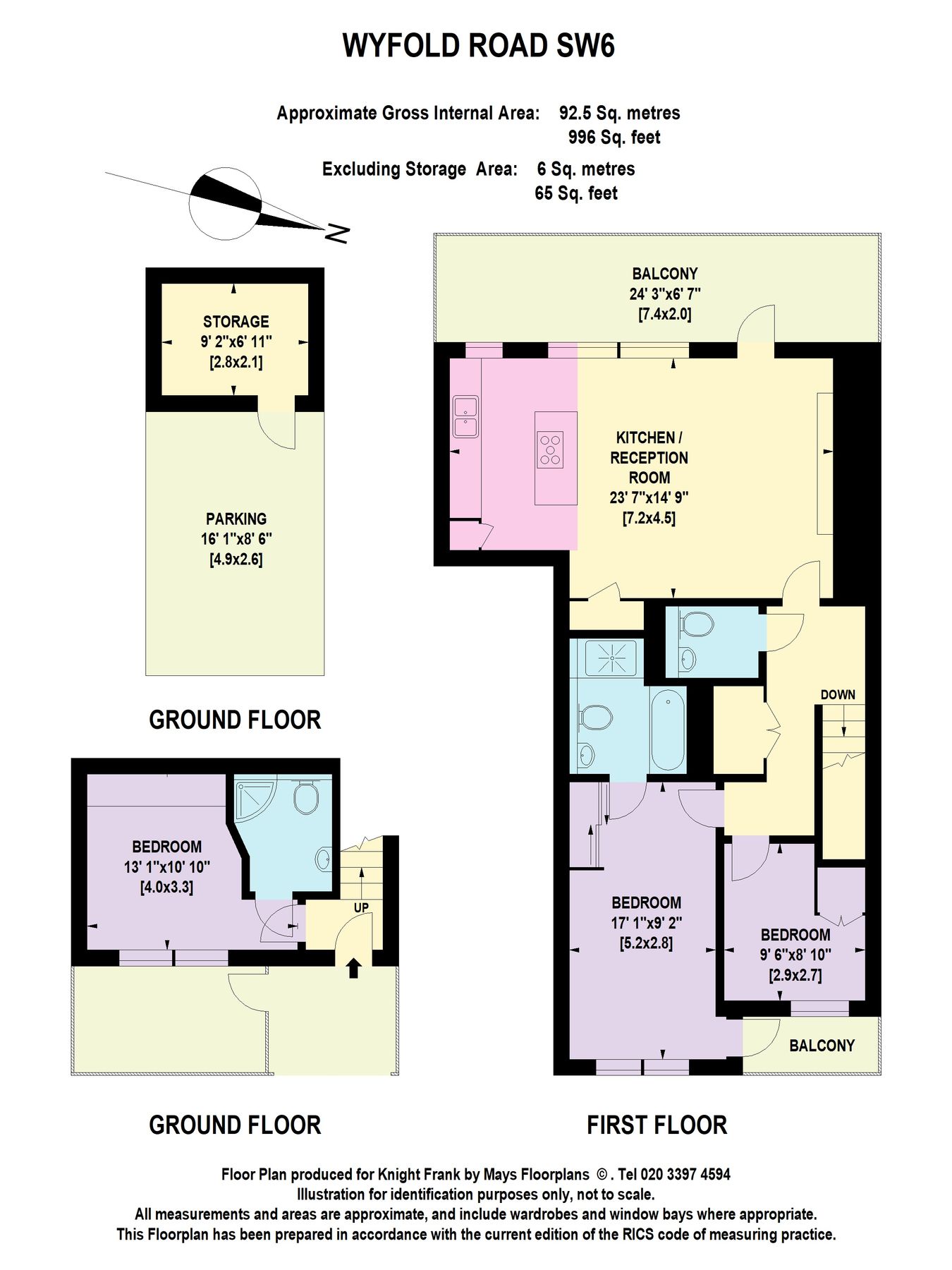 3 bed maisonette for sale in Wyfold Road, London SW6. - Zoopla