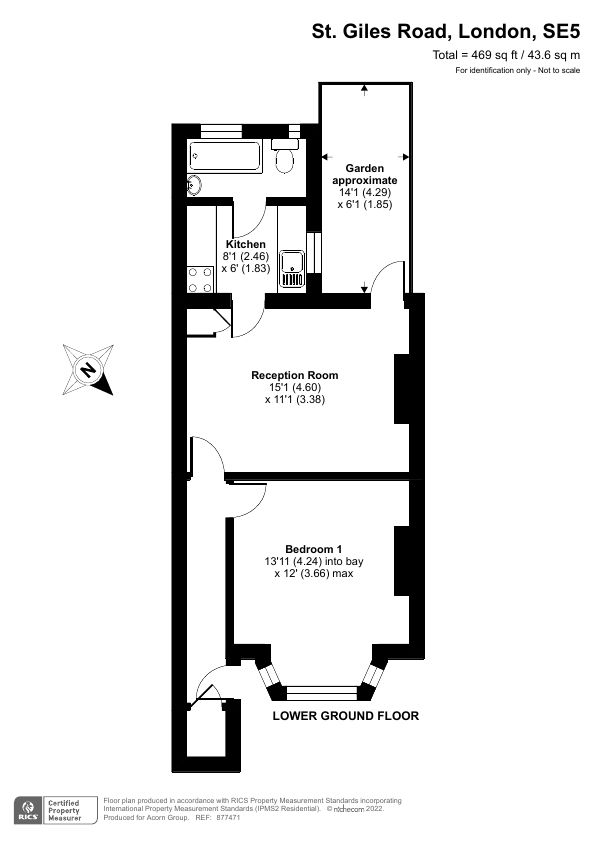 1 bed flat to rent in St. Giles Road, London SE5 - Zoopla