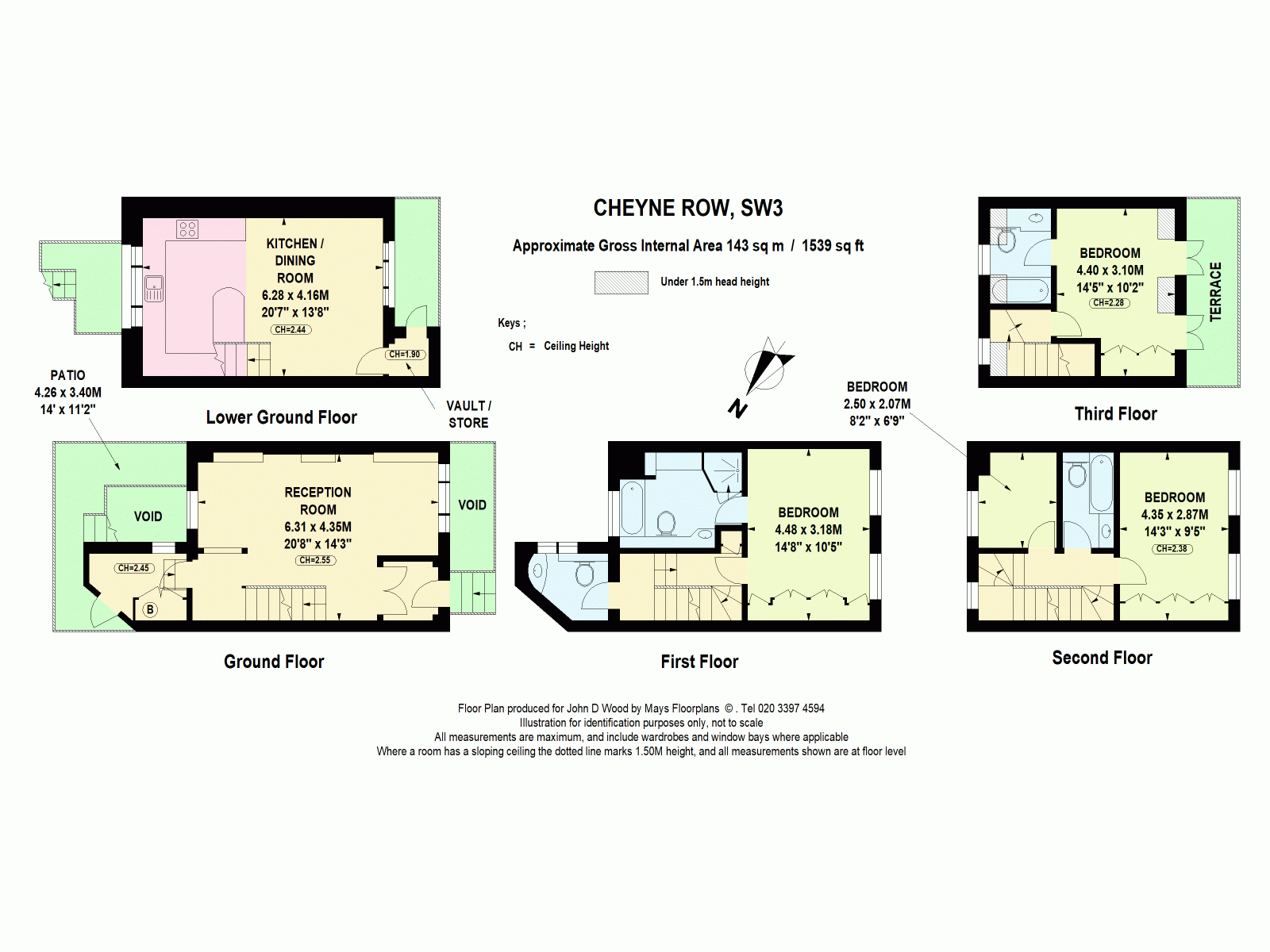 4 bed terraced house for sale in Cheyne Row, London SW3 - Zoopla