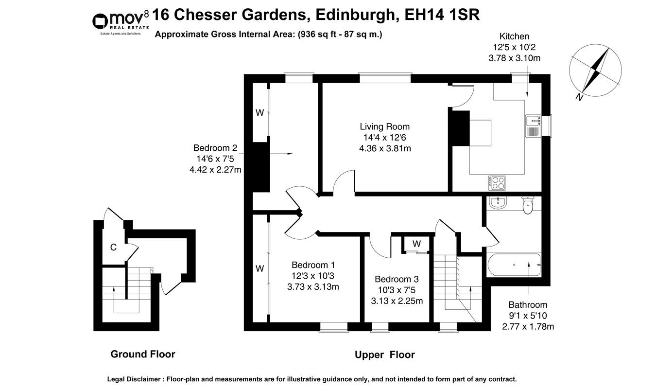 3 bed property for sale in Chesser Gardens, Edinburgh EH14 - Zoopla