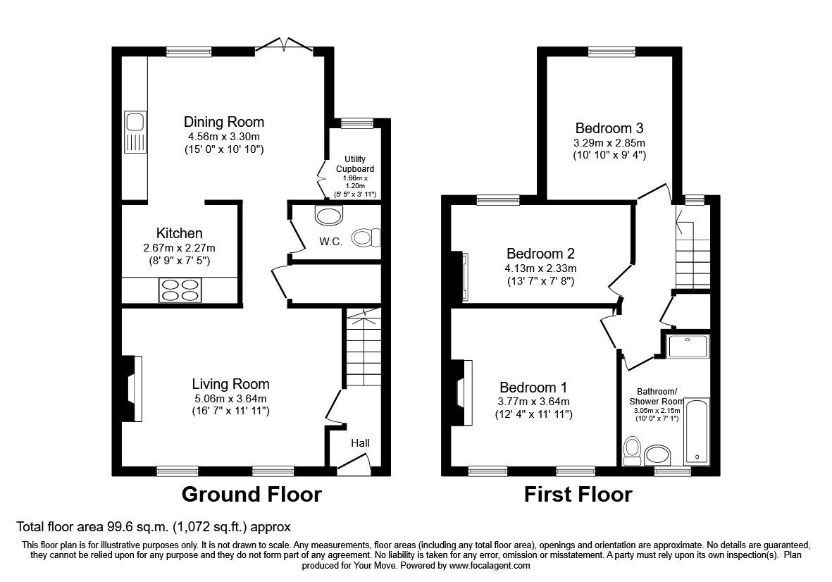 3 Bed Terraced House For Sale In Brook Lane Great Barford Bedford