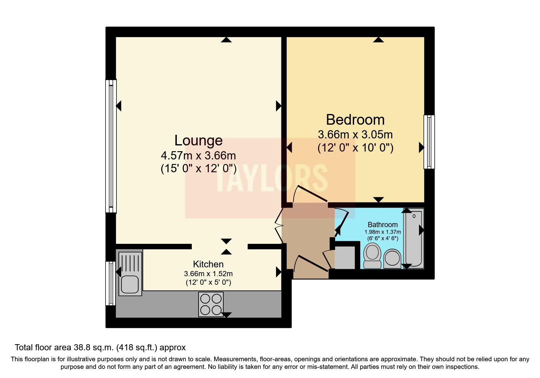 1 bed flat for sale in Brook Street, Luton, Bedfordshire LU3 - Zoopla