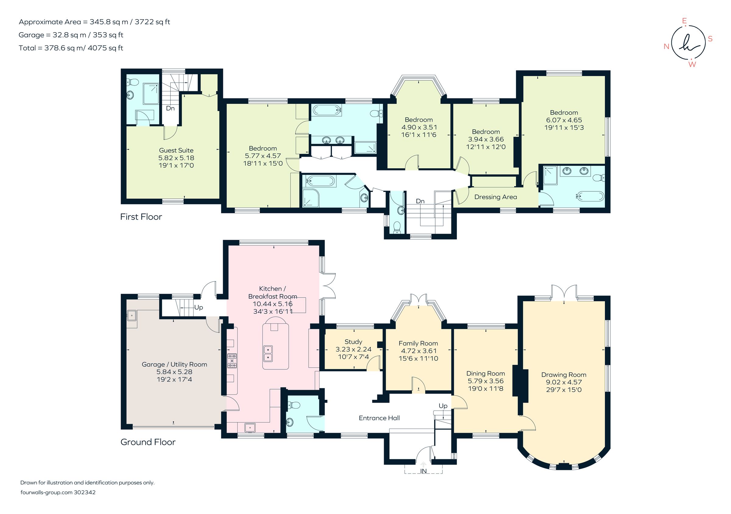 5 bed detached house for sale in Chart Lane, Brasted Chart, Westerham ...