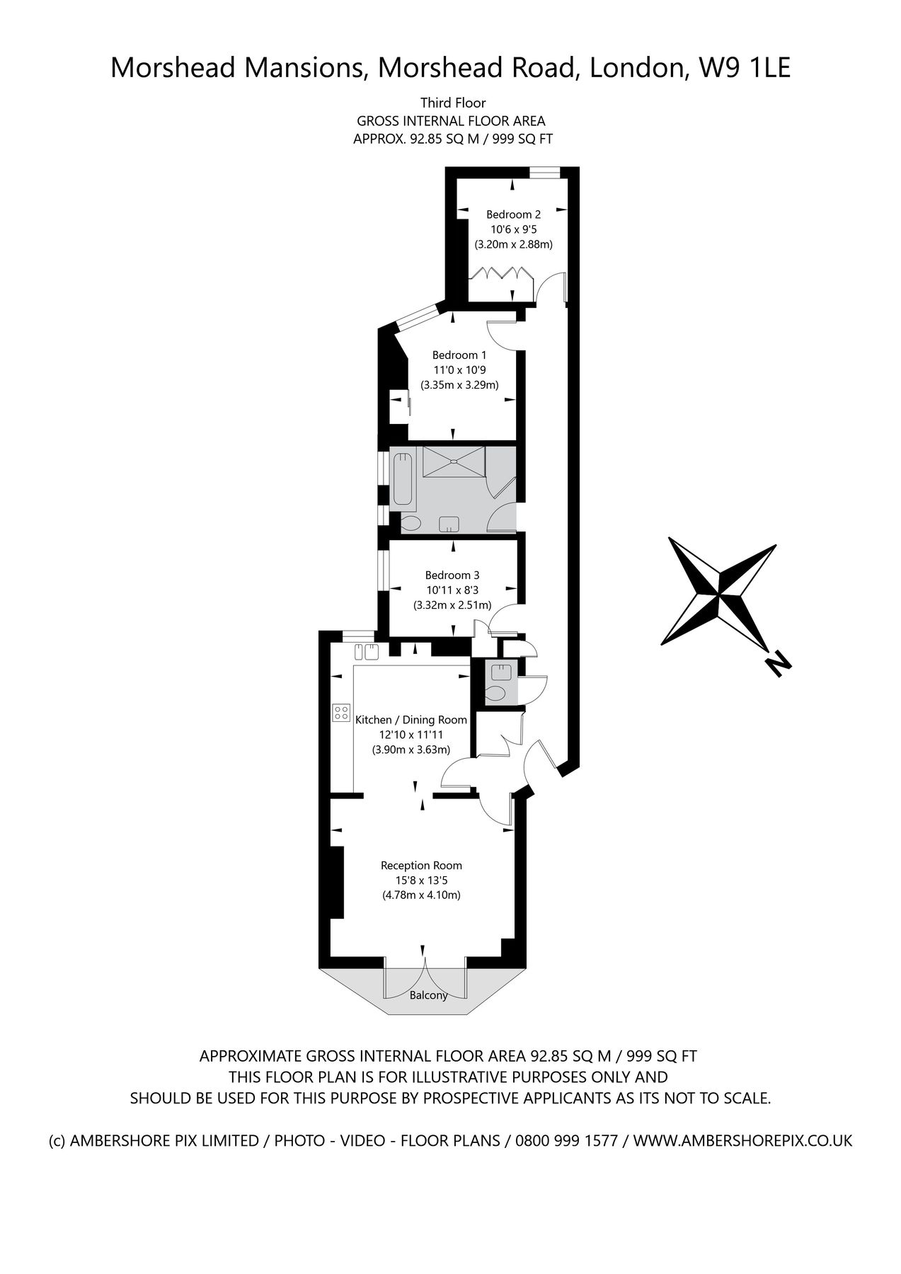 3 bed flat for sale in Morshead Road, London W9 - Zoopla