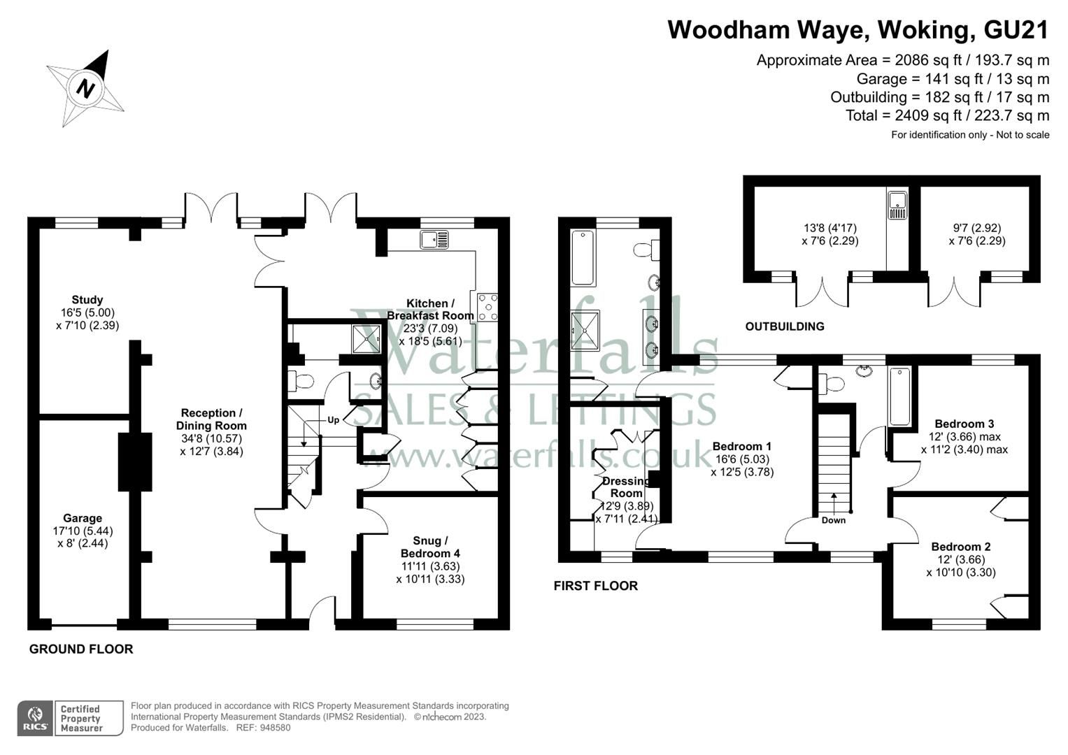 4 bed detached house for sale in Woodham Waye, Woking GU21 - Zoopla