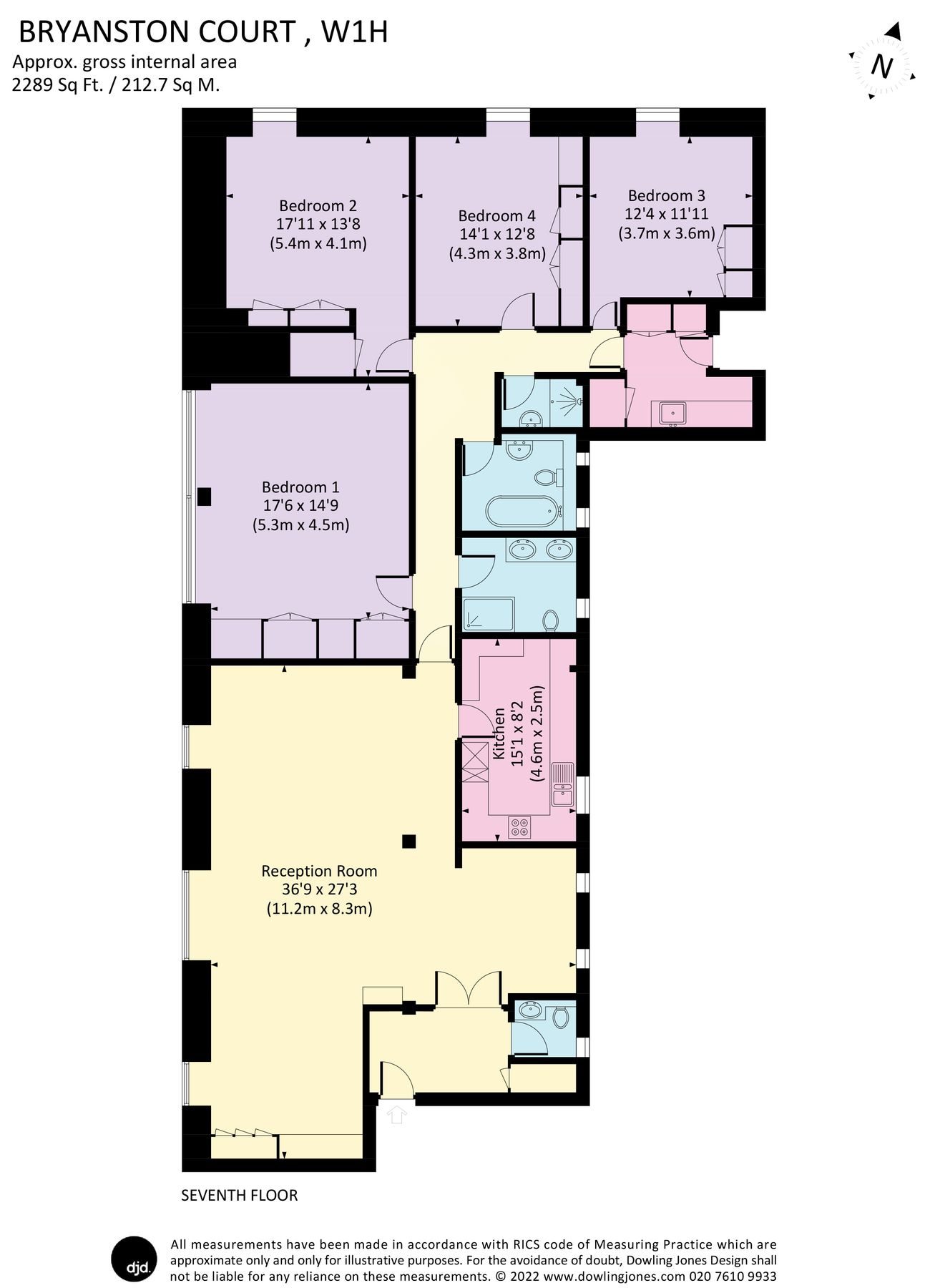 4 bed flat for sale in Bryanston Court, George Street, London W1H - Zoopla