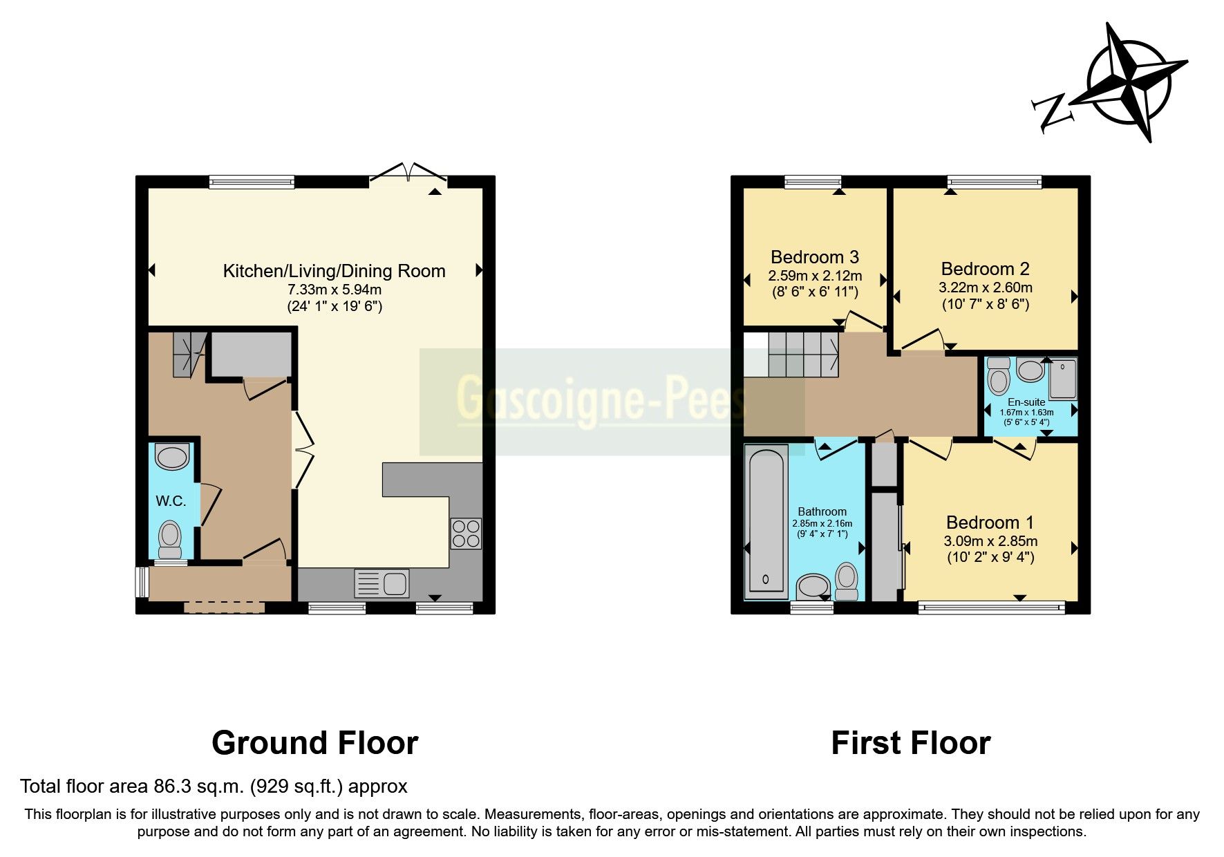 3 bed terraced house for sale in Holmbush End, Faygate, Horsham, West ...