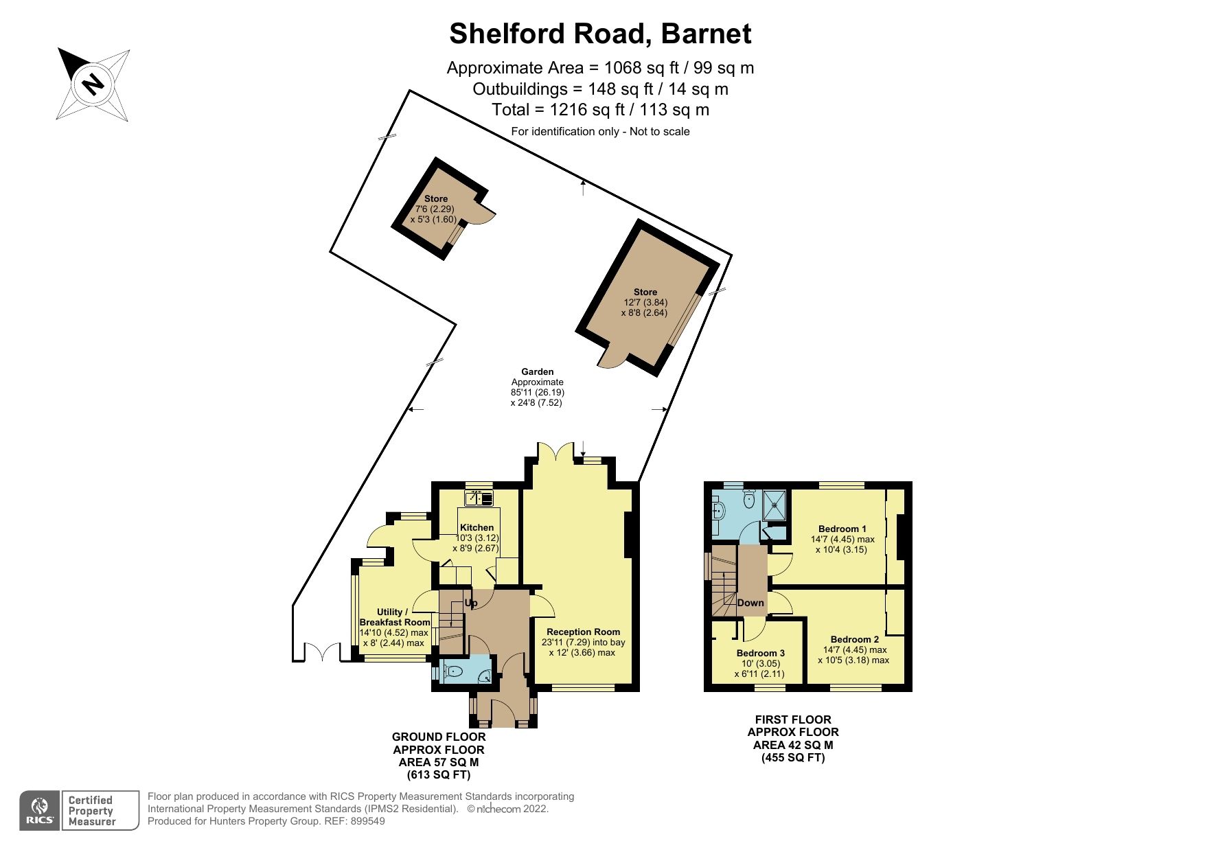 3 bed semi-detached house for sale in Shelford Road, Barnet ...