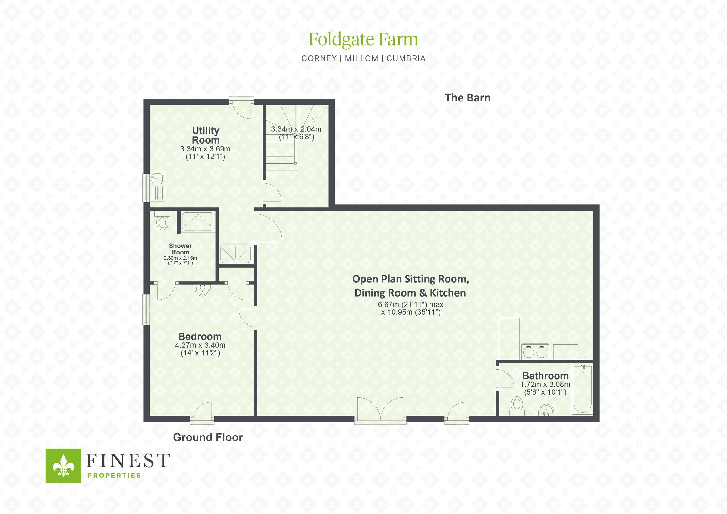 6 bed barn conversion for sale in The Barn, Foldgate Farm, Corney ...