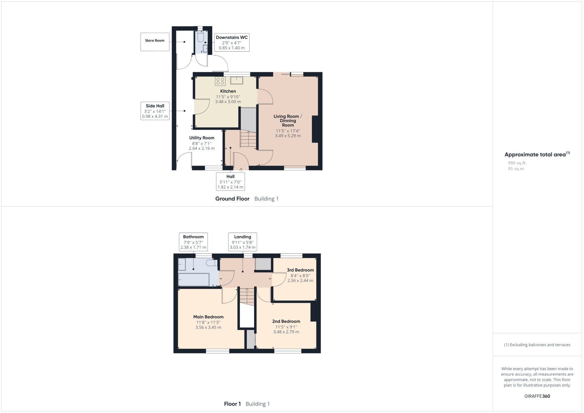 3 bed terraced house for sale in Bowhill, Callow End, Worcester ...