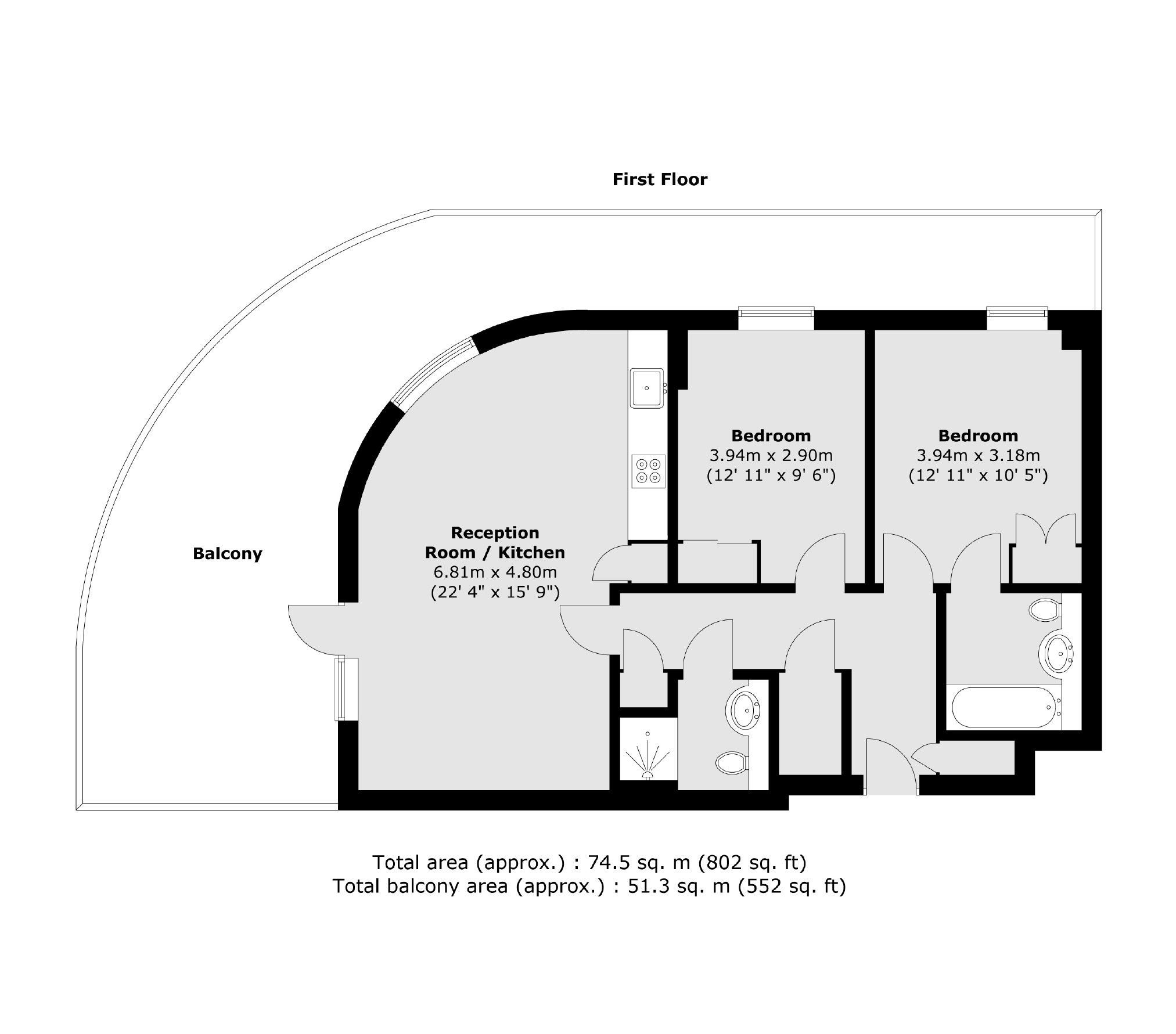 2 bed flat for sale in Bollo Lane, London W4 - Zoopla