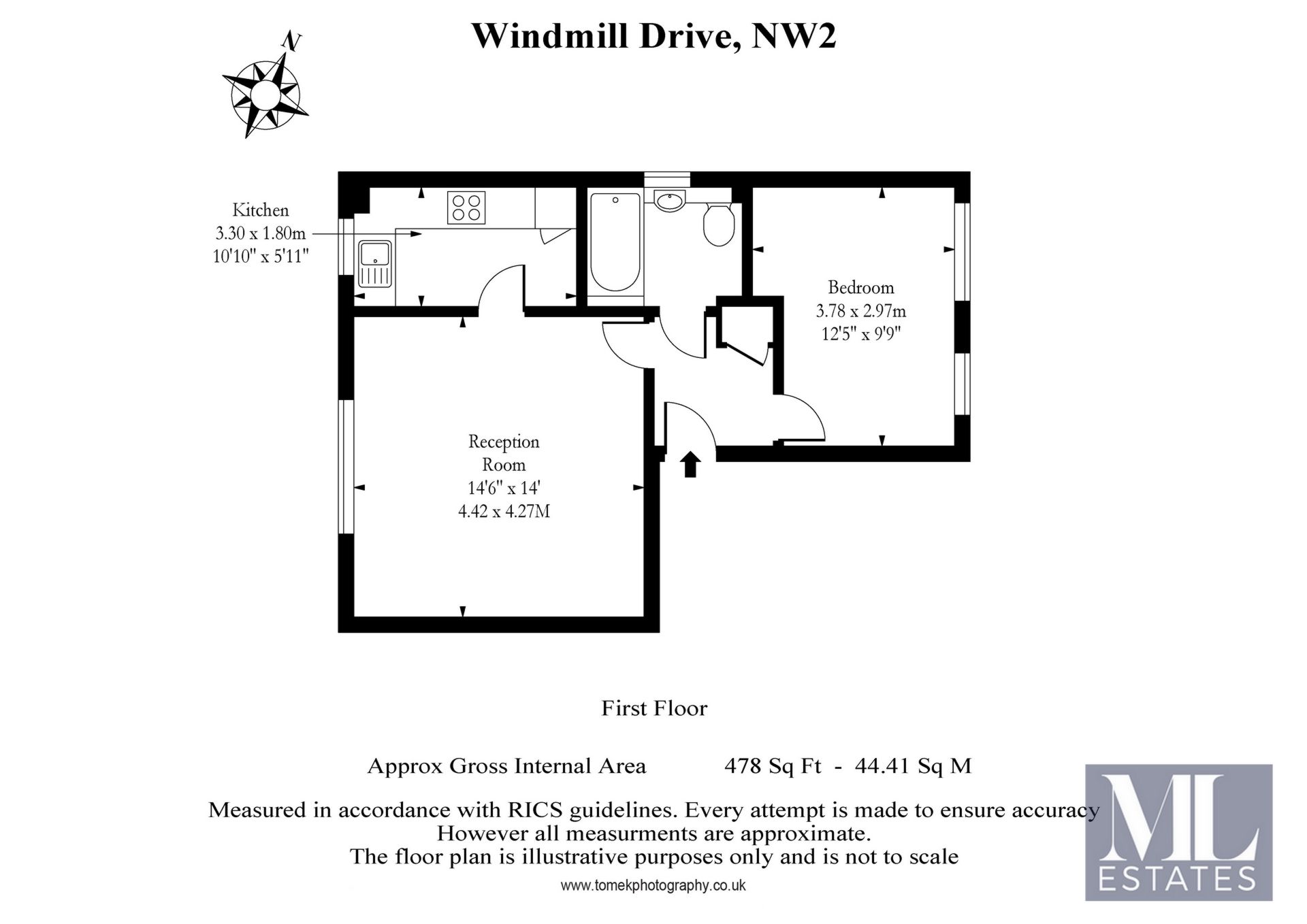 1 bed flat for sale in Windmill Drive, Somerton Road, Cricklewood NW2 ...