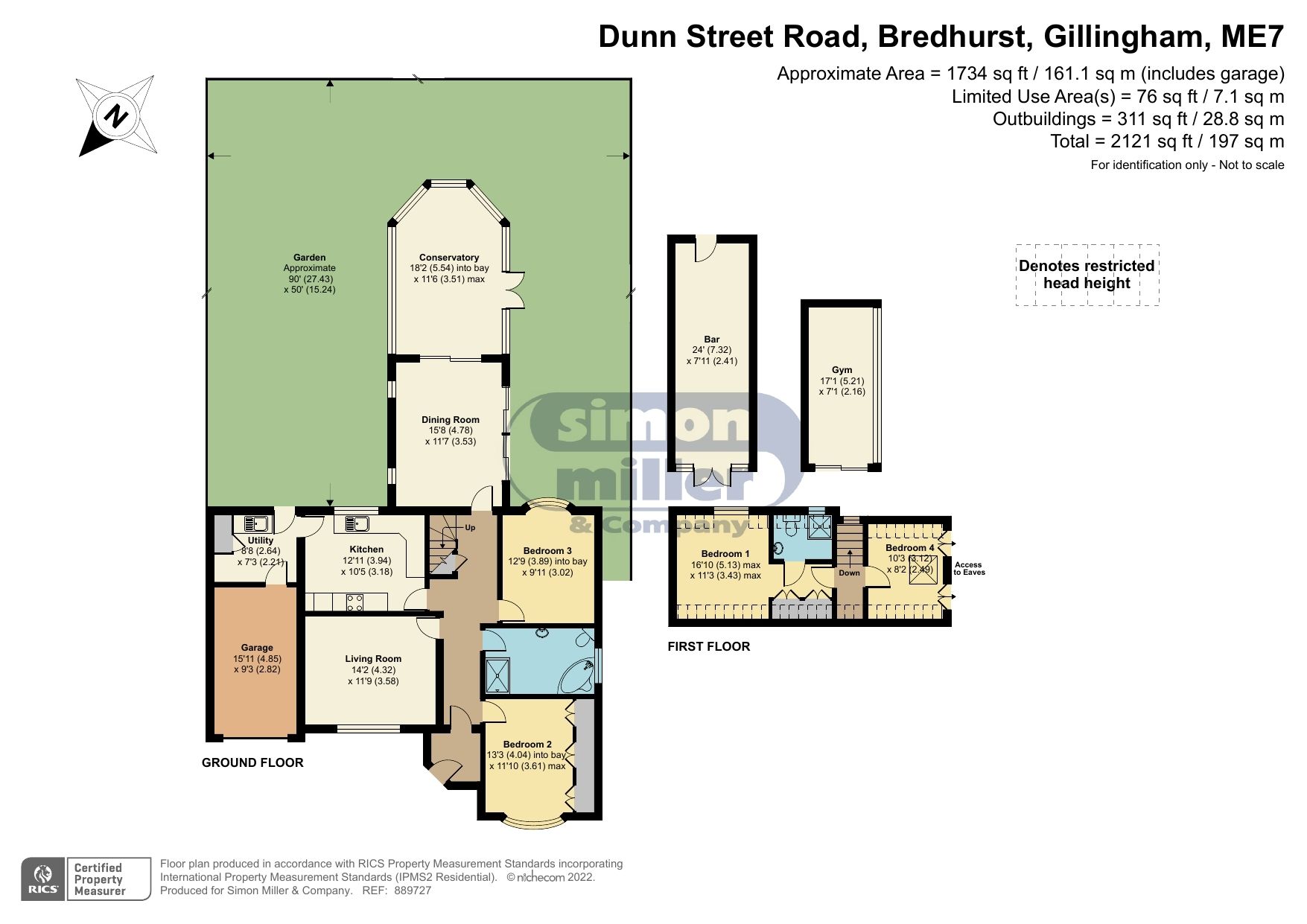 4 bed property for sale in Dunn Street Road, Bredhurst, Gillingham ME7 ...