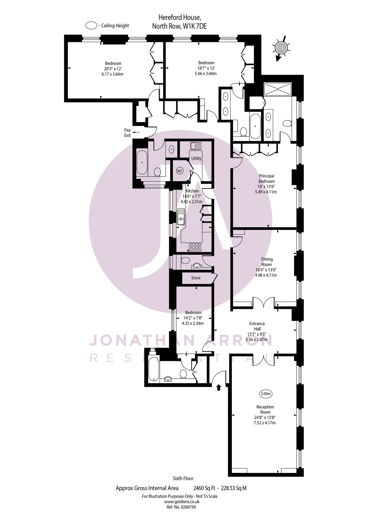 4 bed flat for sale in Hereford House, 66 North Row, London W1K - Zoopla